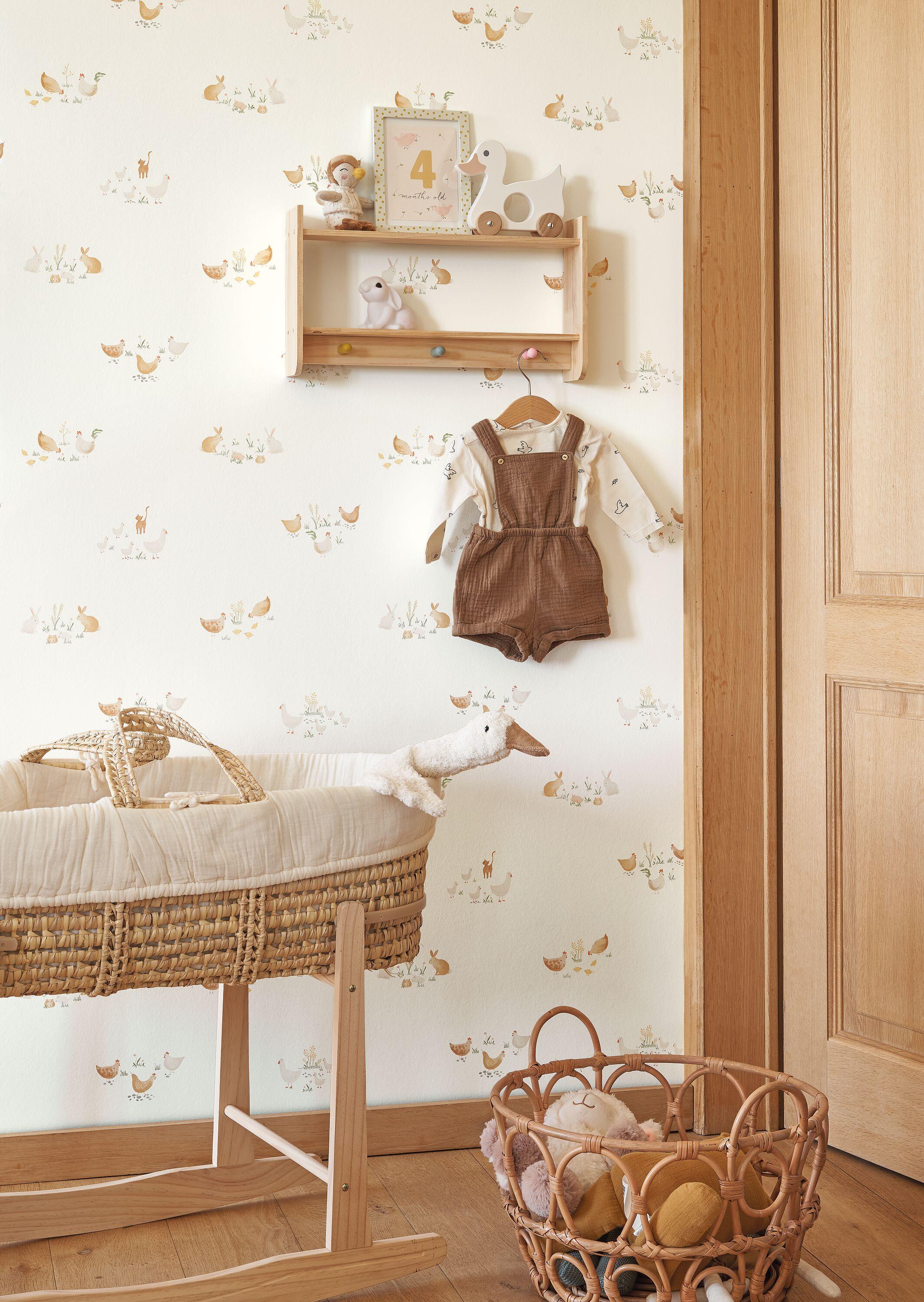 Papier peint intissé Once upon a time compagnons terracotta | Leroy Merlin