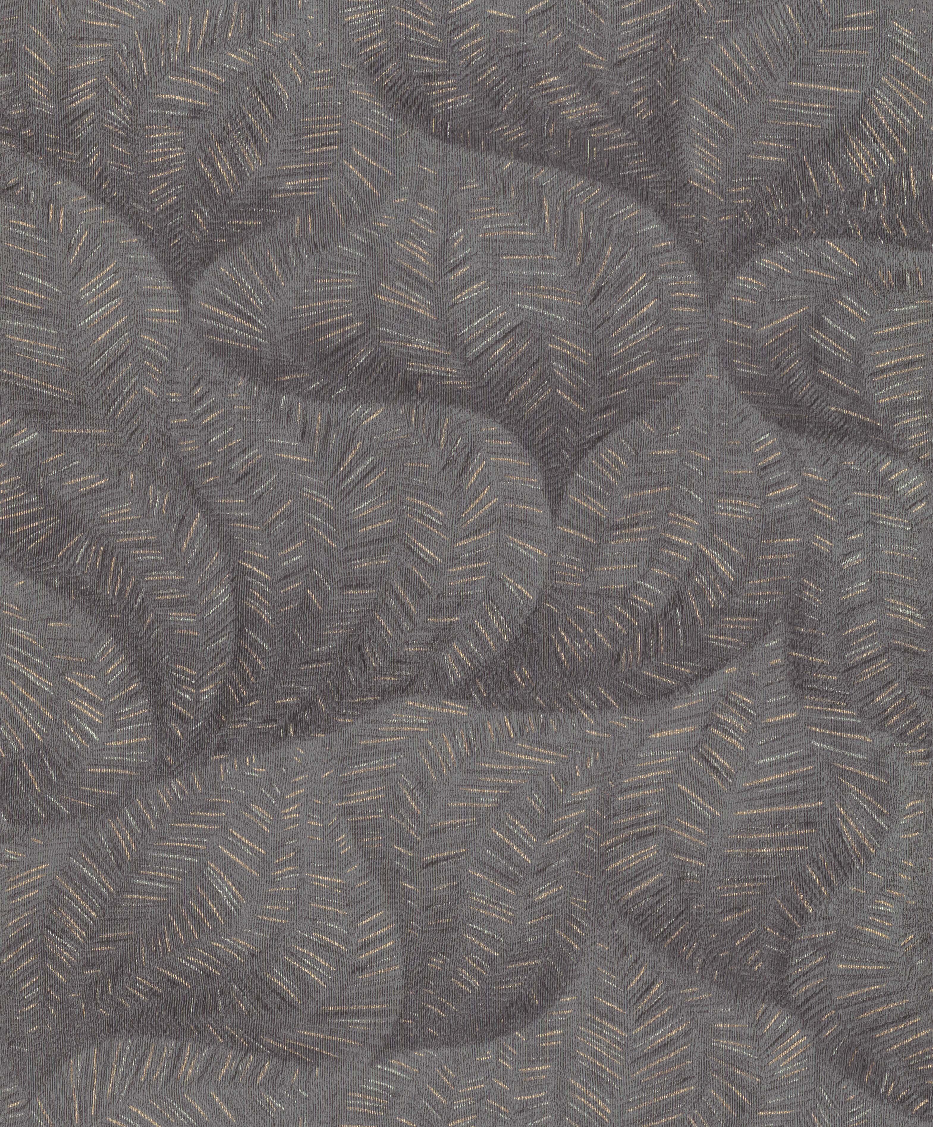Papier peint intissé Riviera 3 volutes noir | Leroy Merlin