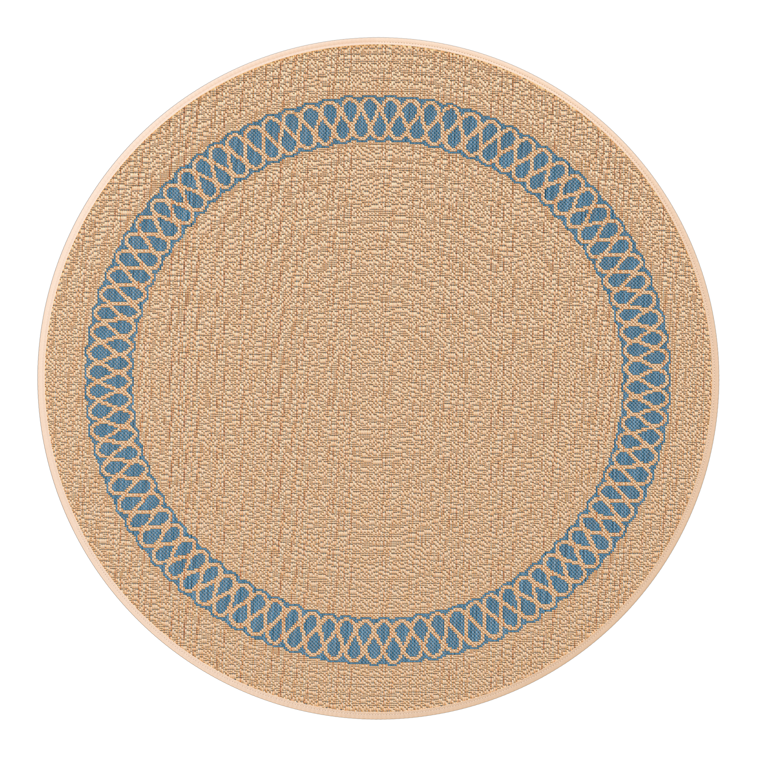 Tappeto Shiva beige e blu, Ø120 cm | Leroy Merlin