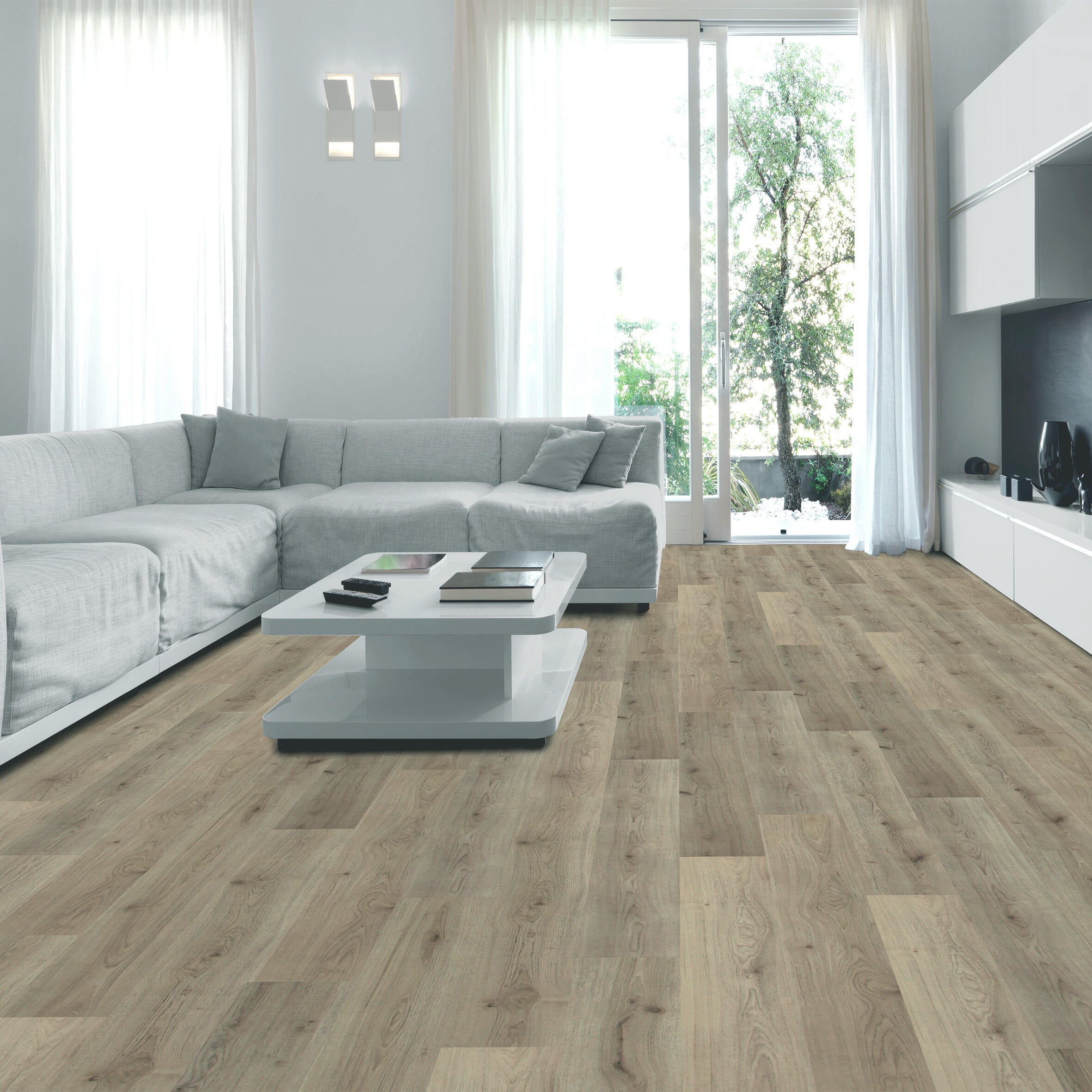 Pavimento laminato passaggio importante Advanced beige, 2.131 m² ...