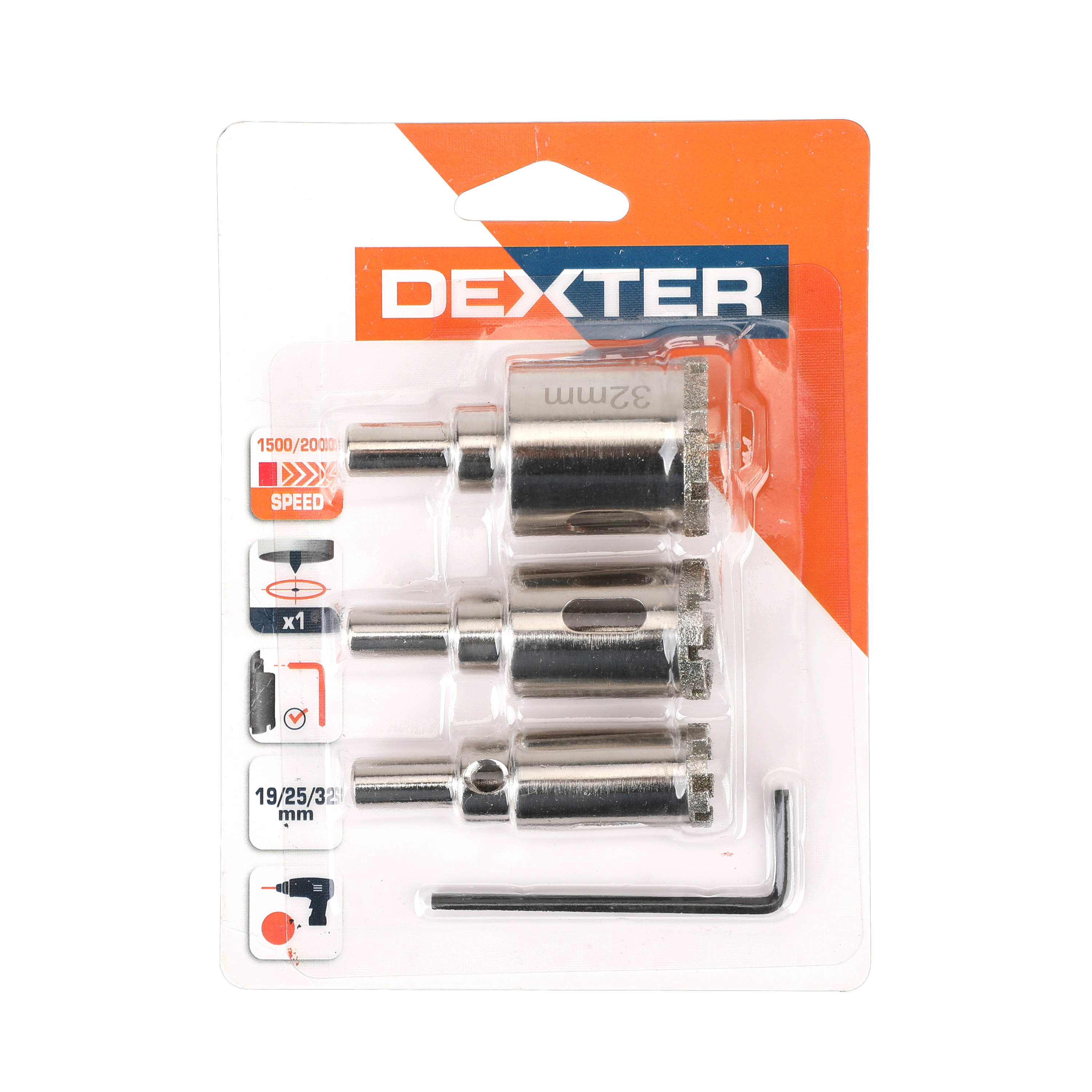 Kit DEXTER PERFORADOR 19,25,32 mm | Leroy Merlin