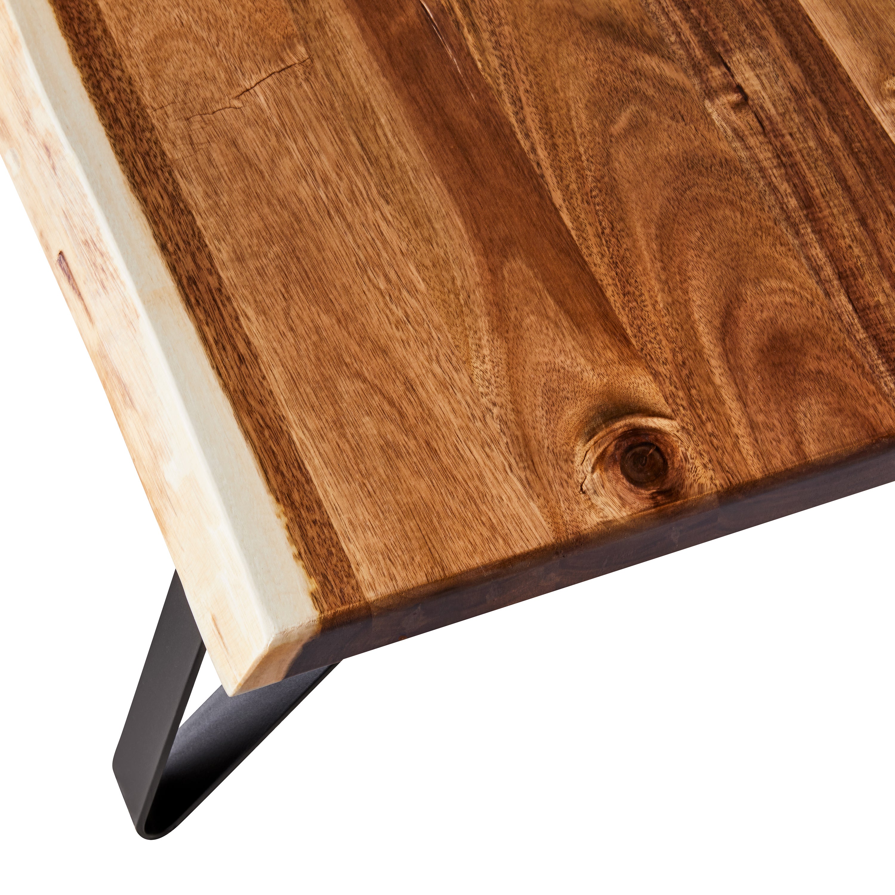 Plateau de table bois massif acacia, L.120 x l.70 cm x Ep.40 mm | Leroy ...