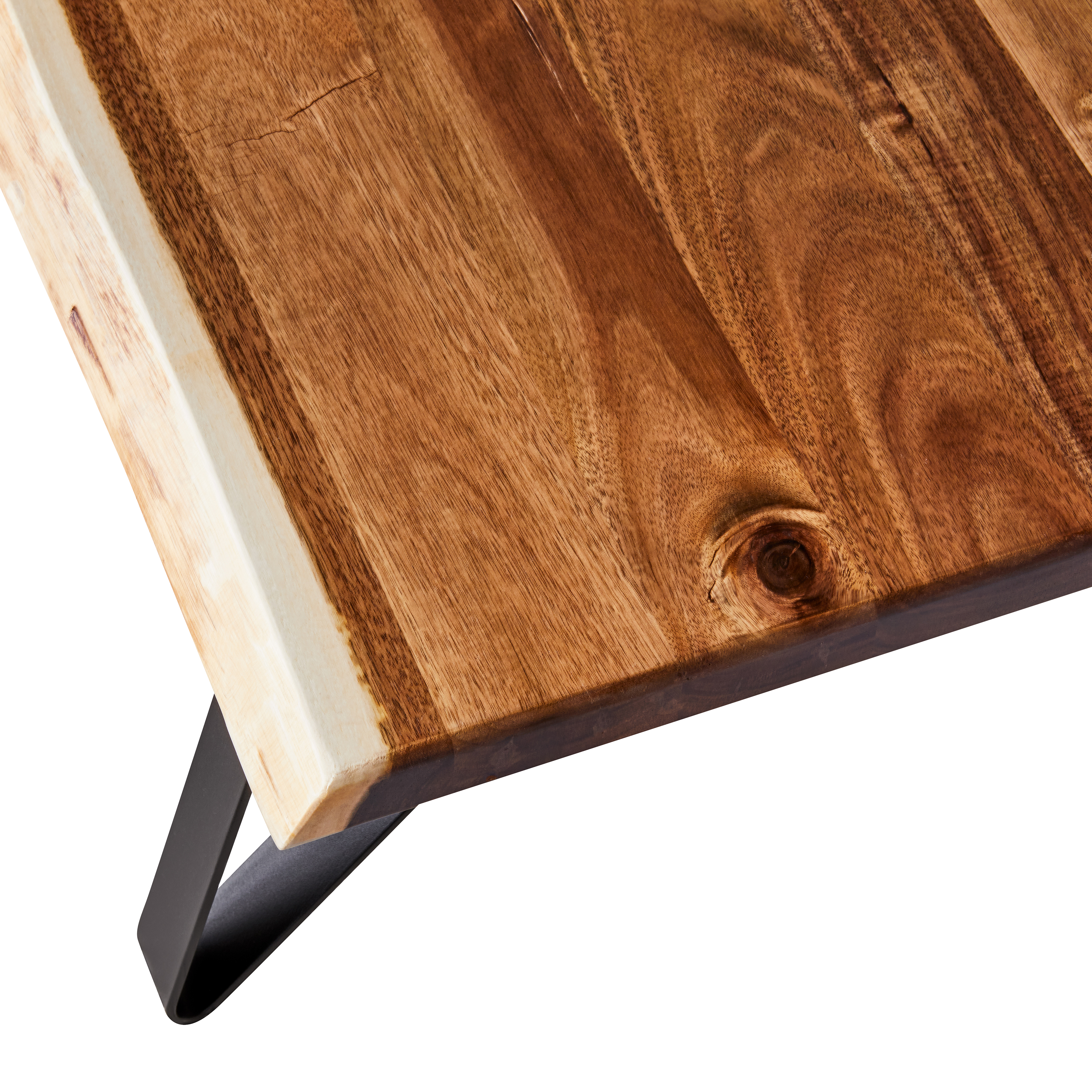 Plateau de table bois massif acacia, L.120 x l.70 cm x Ep.40 mm | Leroy ...