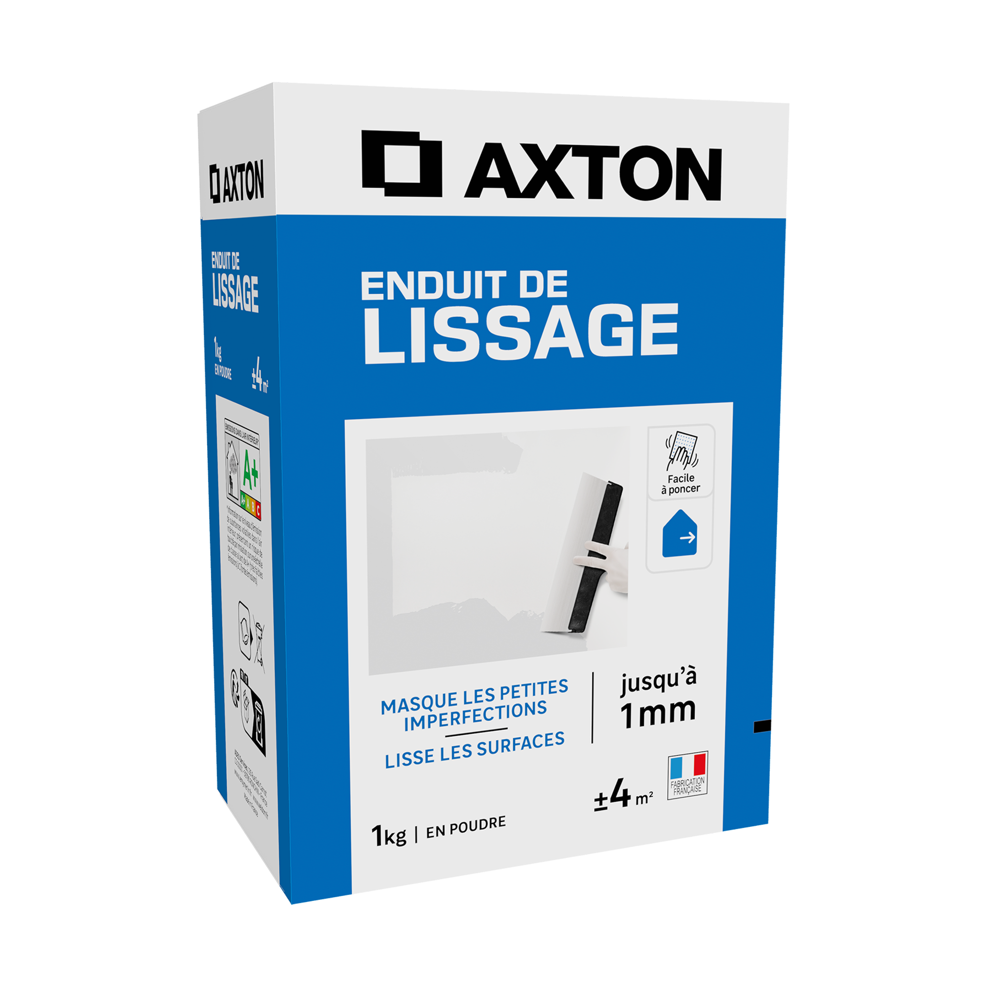 Enduit de lissage en poudre , AXTON 1 kg | Leroy Merlin