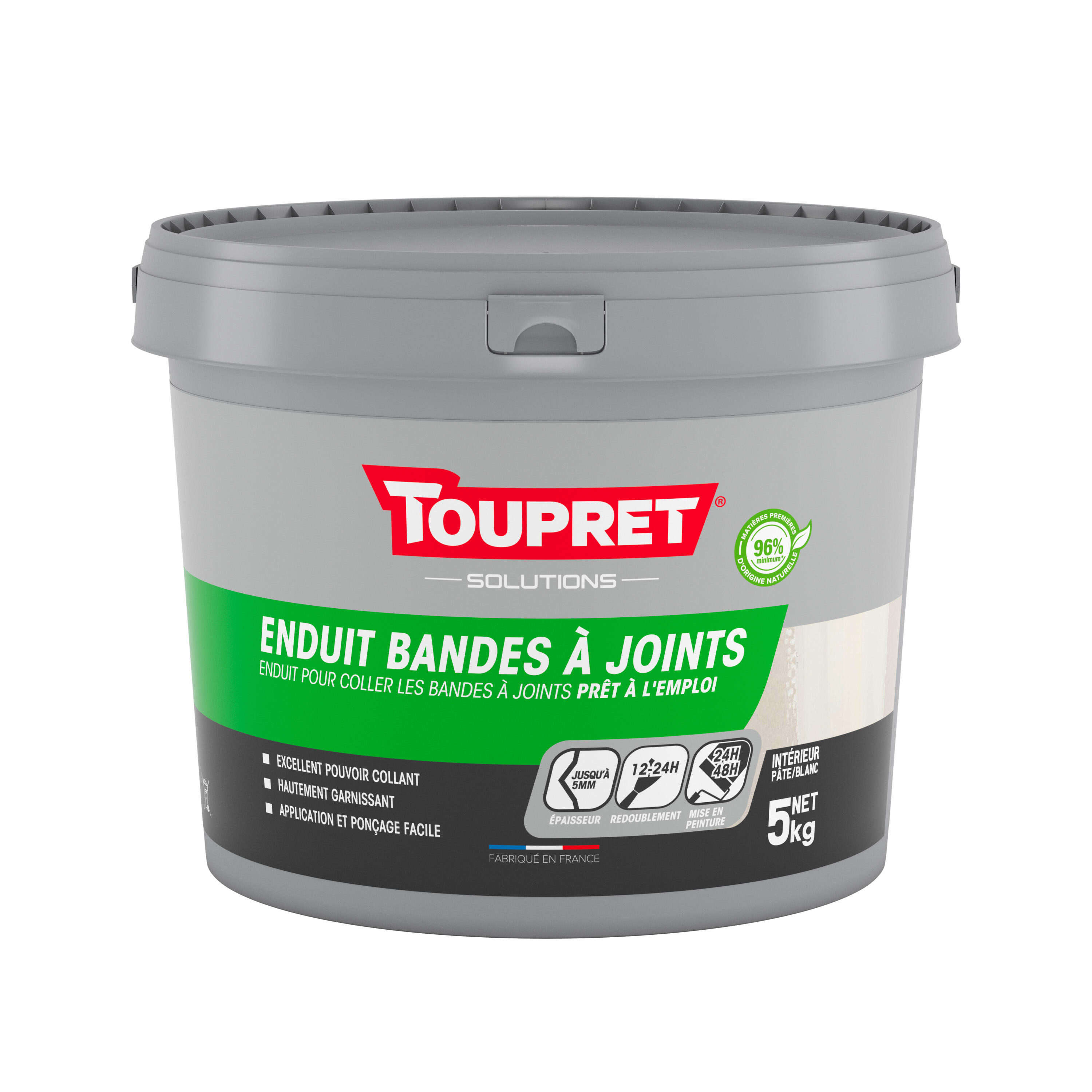 Enduit pour bande à joint en pâte TOUPRET 5 kg | Leroy Merlin
