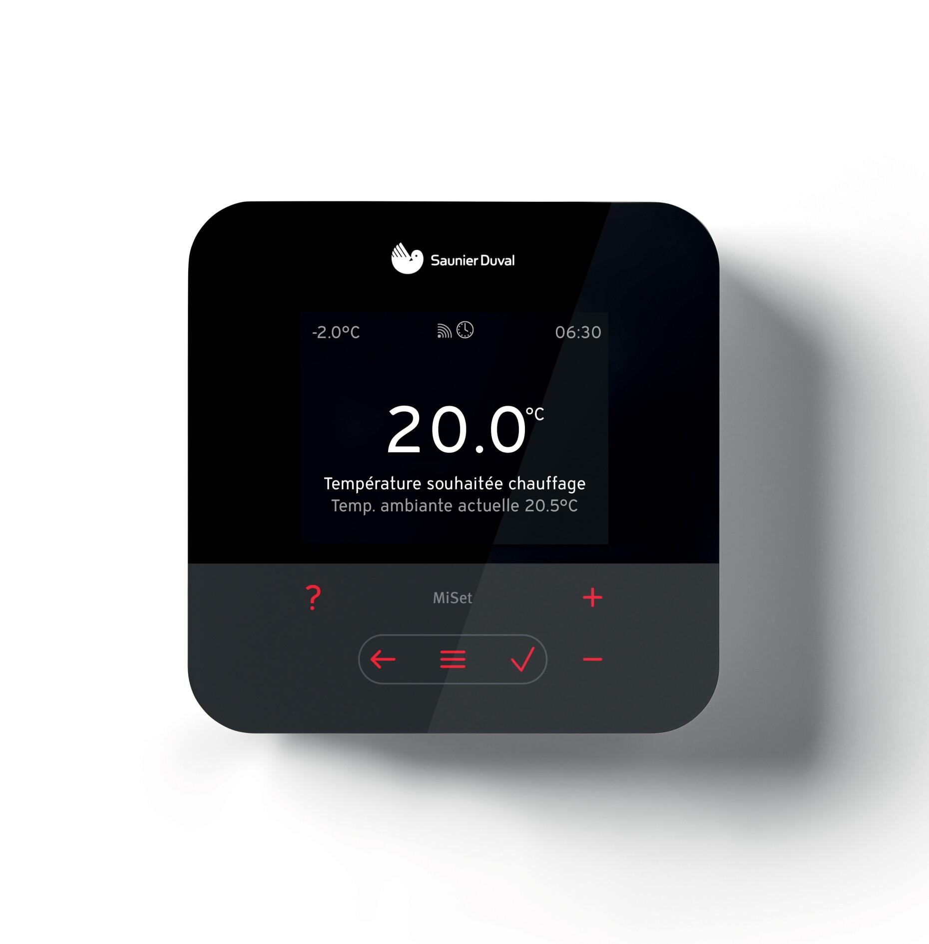Thermostat pour chaudière avec programmateur filaire MISET FILAIRE ...