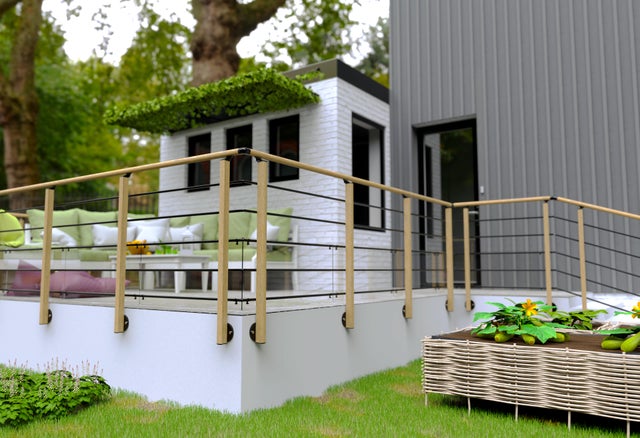 Kit Balustrade Bois Extrieur