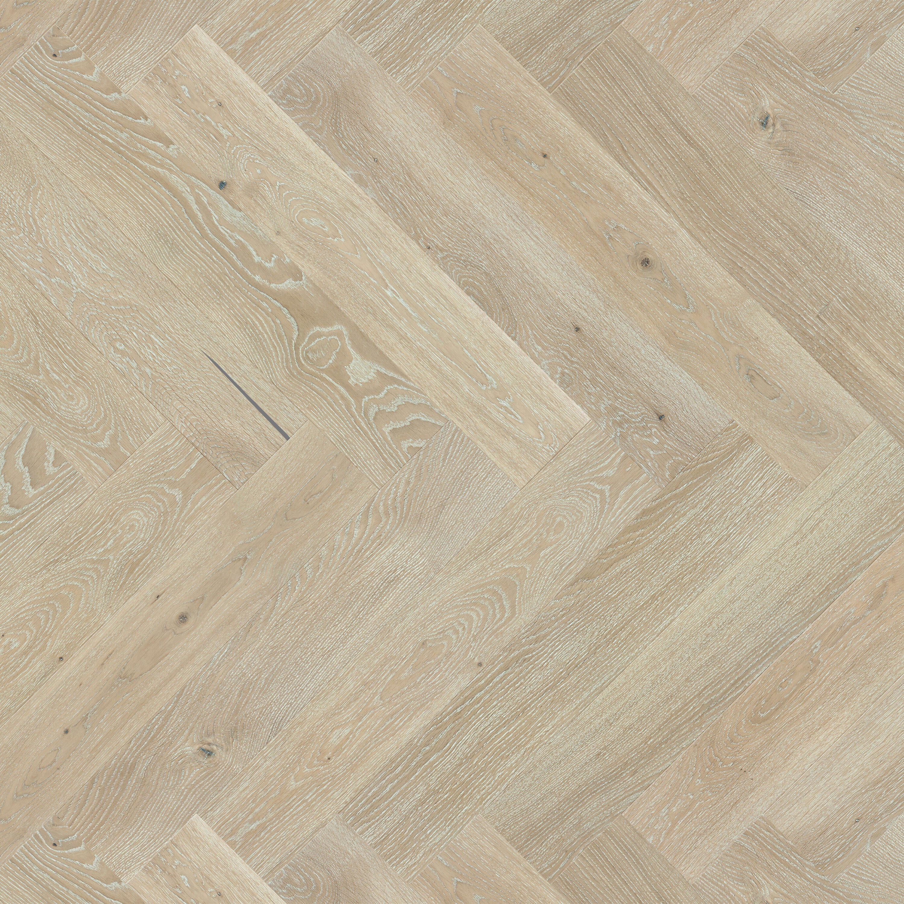 Echantillon parquet forte chêne cérusé bâton rompu verni | Leroy Merlin