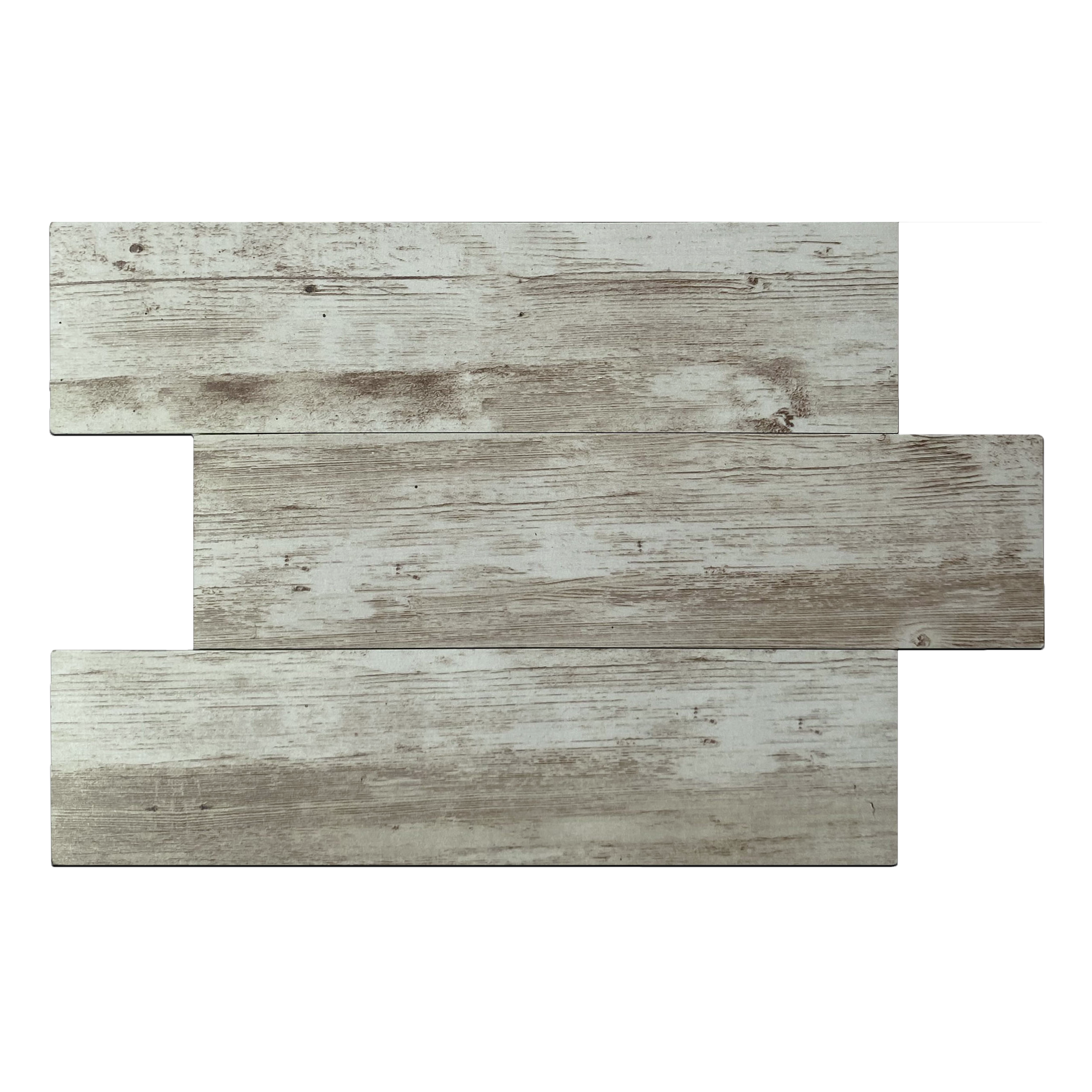 Panele ścienne samoprzylepne PCV dekoracyjne do kuchni White Wood Fllow ...