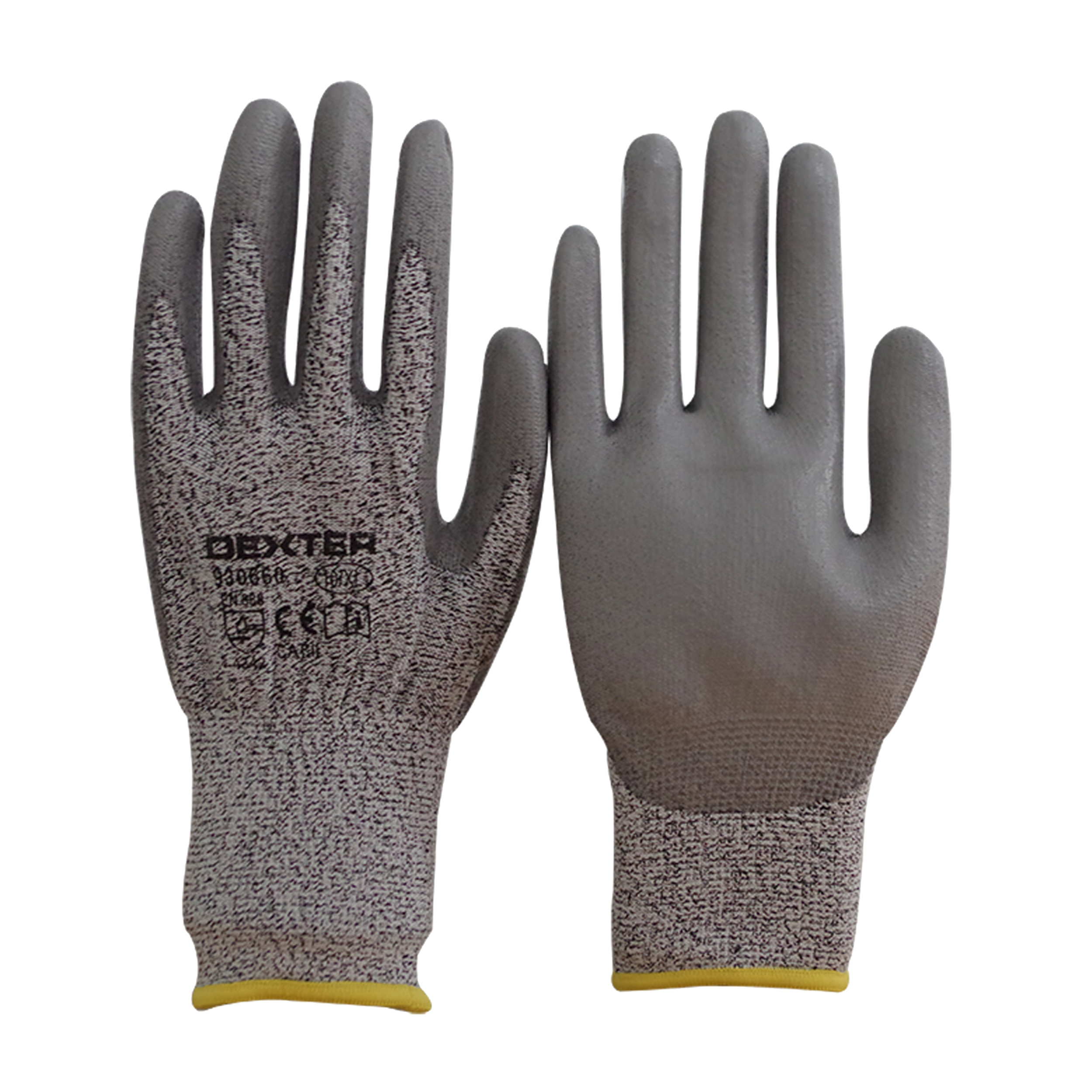 Paire de gants pour les travaux de construction polyuréthane, T 10 ...
