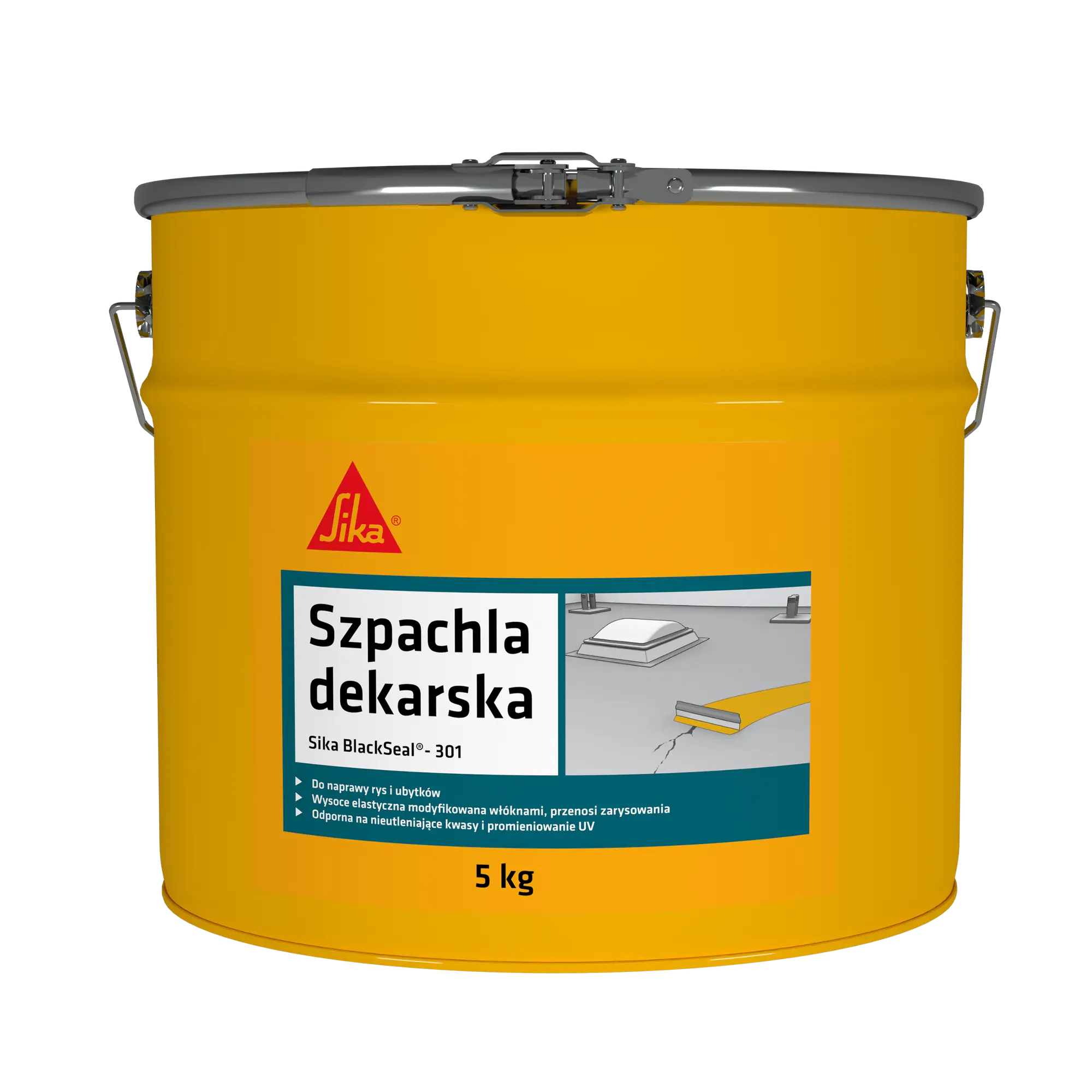 Szpachla dekarska bitumiczna BlackSeal 301 5 kg Sika - Leroy Merlin