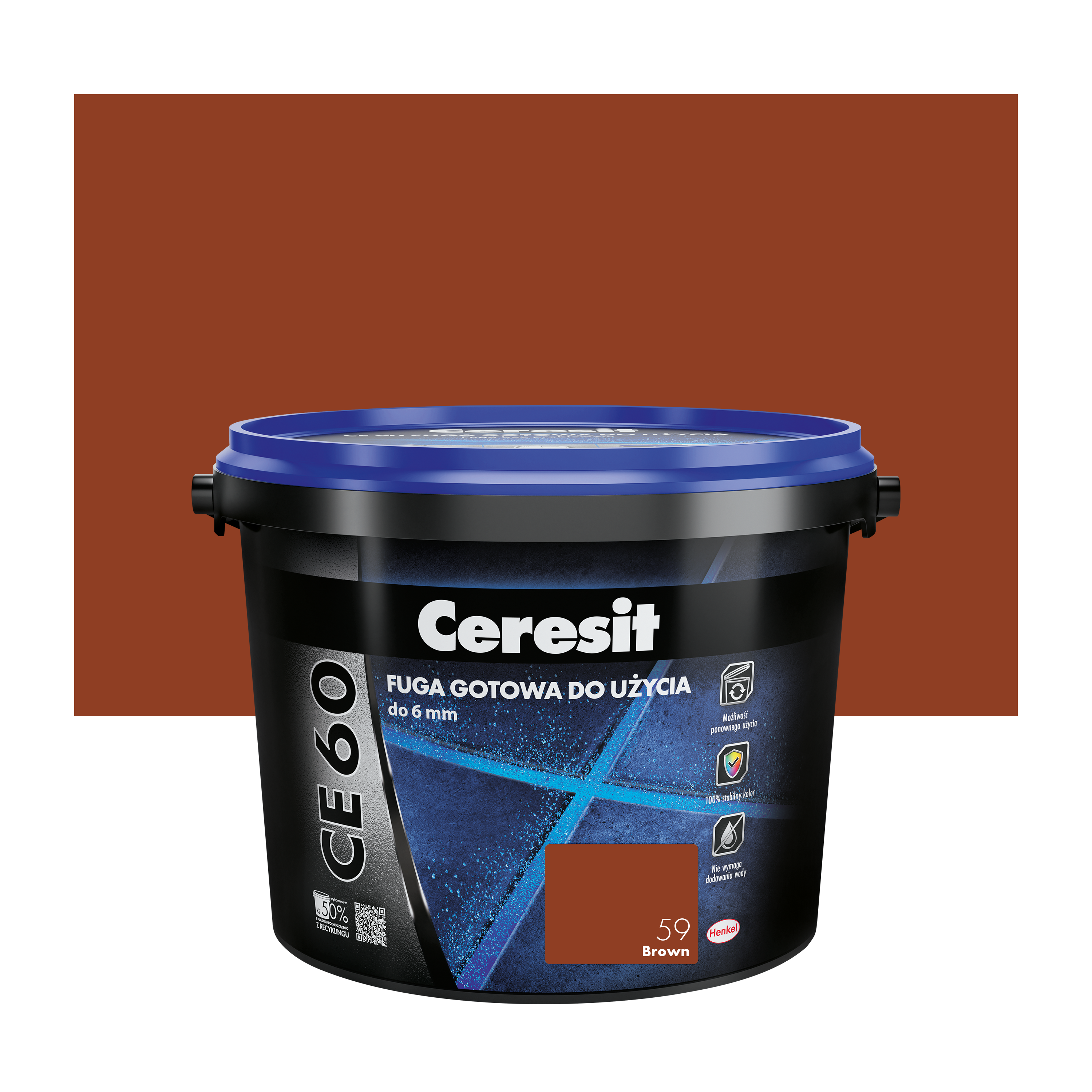 Fuga gotowa CE60 Brown 59 2 kg Ceresit - Leroy Merlin