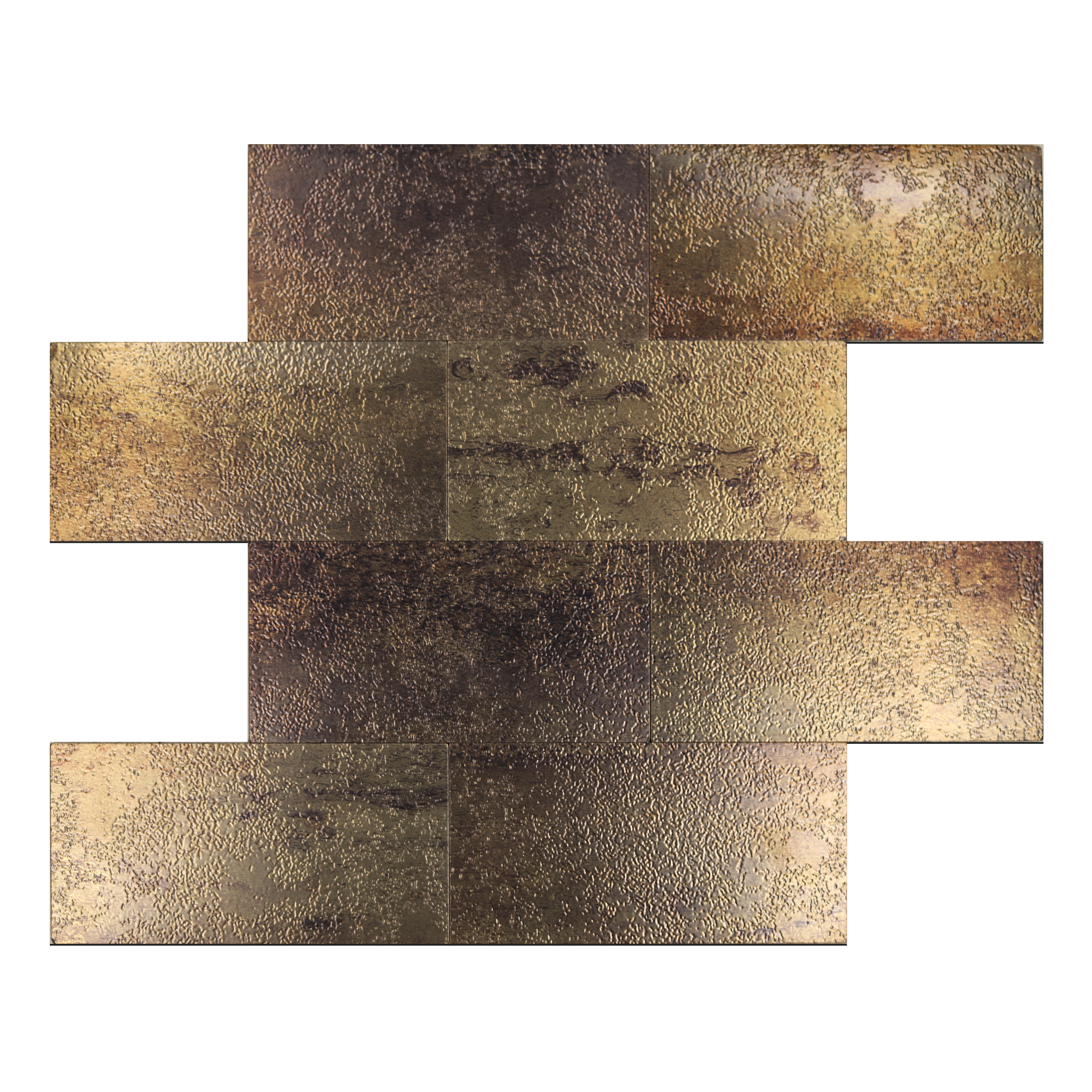 Panele ścienne Deko samoprzylepne PCV Metal Gold 30x38 cm grubość 4 mm ...