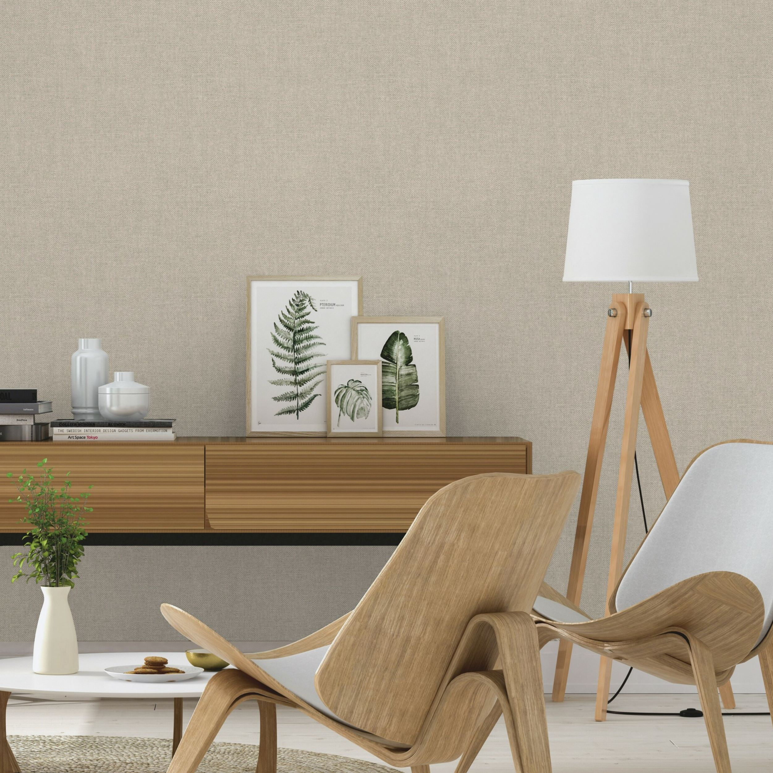 Tapeta Color 312164 beżowa winylowa na flizelinie - Leroy Merlin