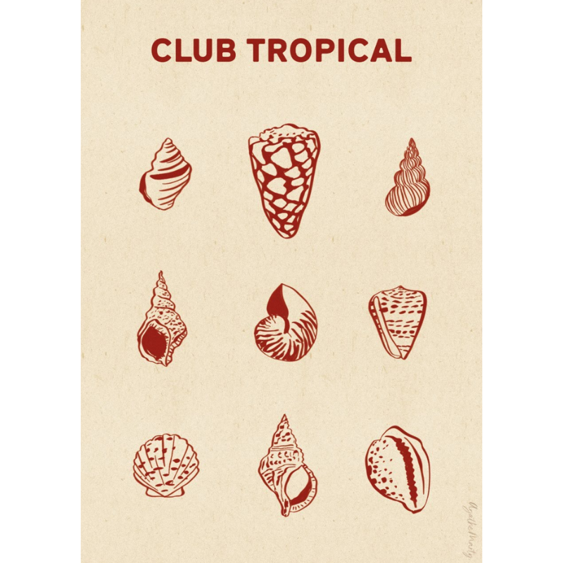Affiche A MARTY CLUB, assorti l.40 x H.30 cm | Leroy Merlin