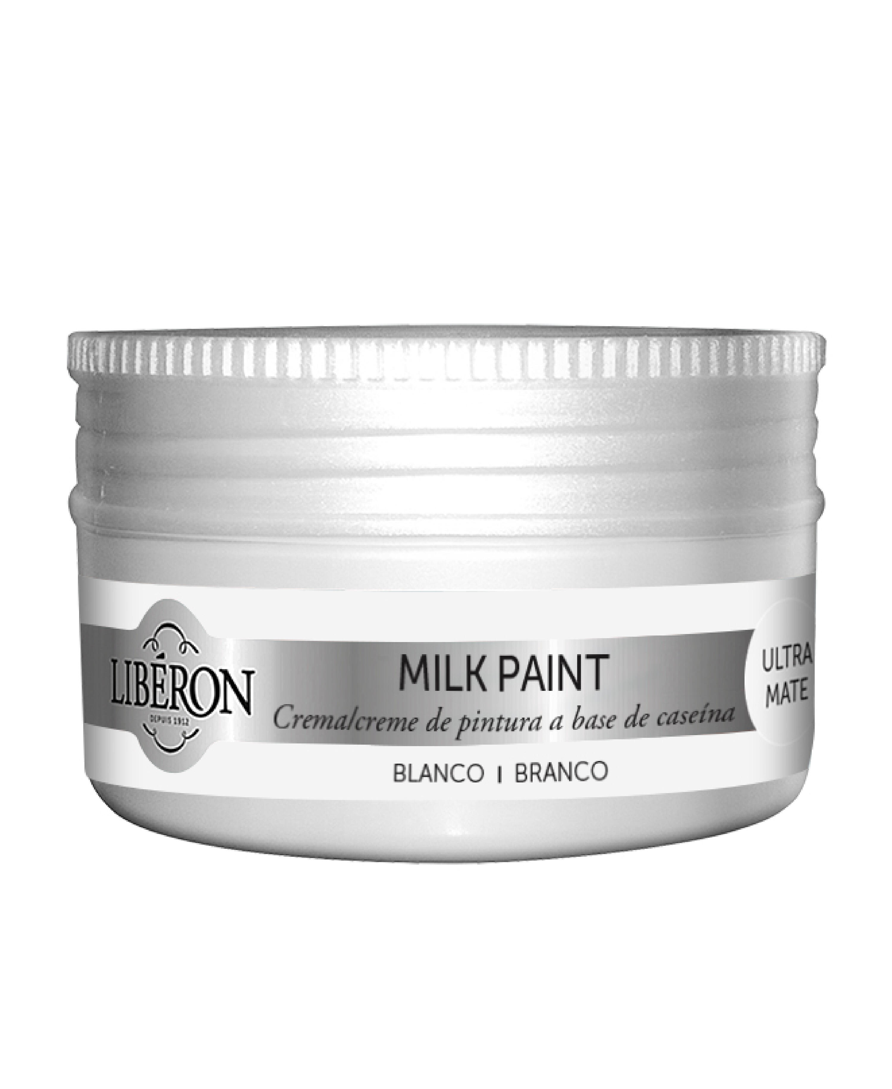 Pintura para mueble LIBÉRON Milk Paint en color blanco mate para madera ...