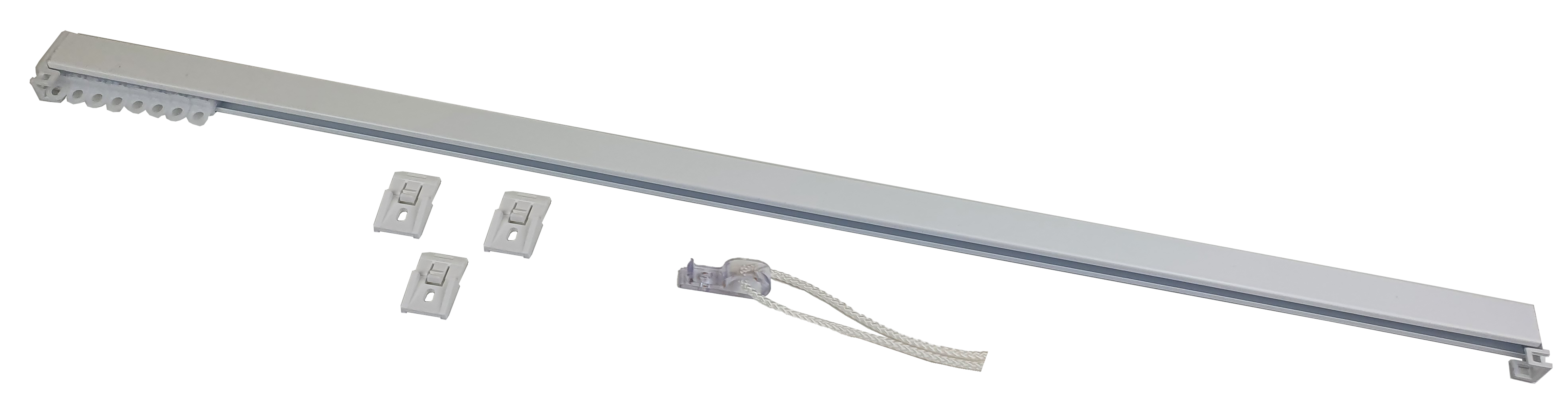 Riel cortina básica techo cordón 300cm blanco | Leroy Merlin