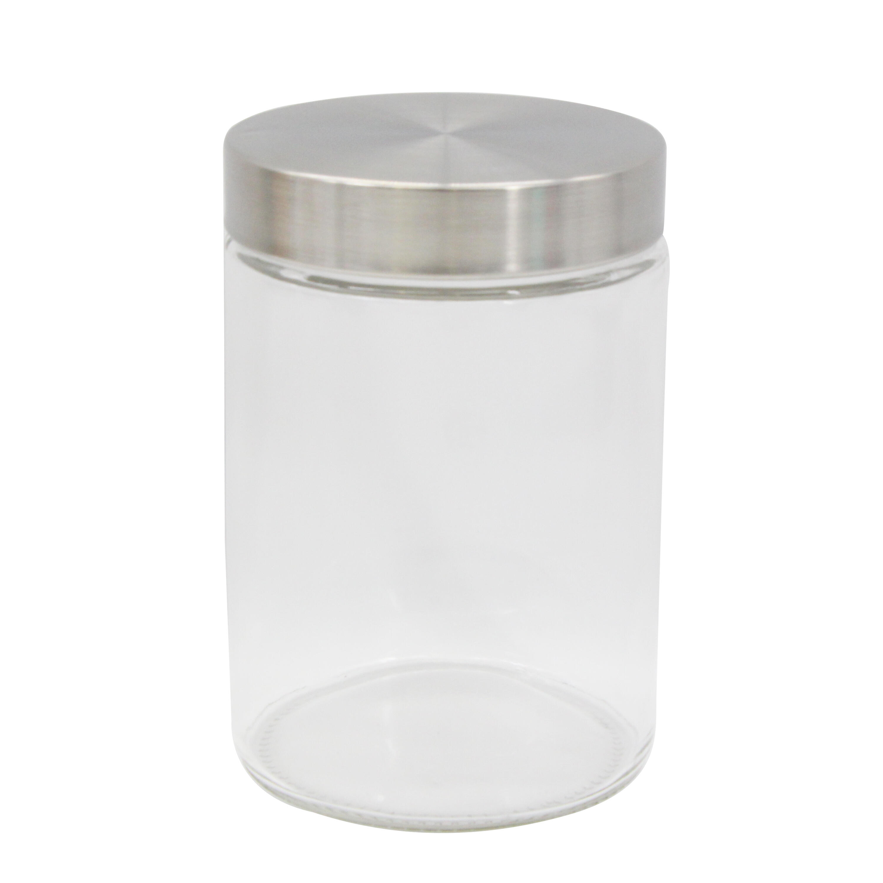 Bocal verre couvercle inox taille M zodio | Leroy Merlin