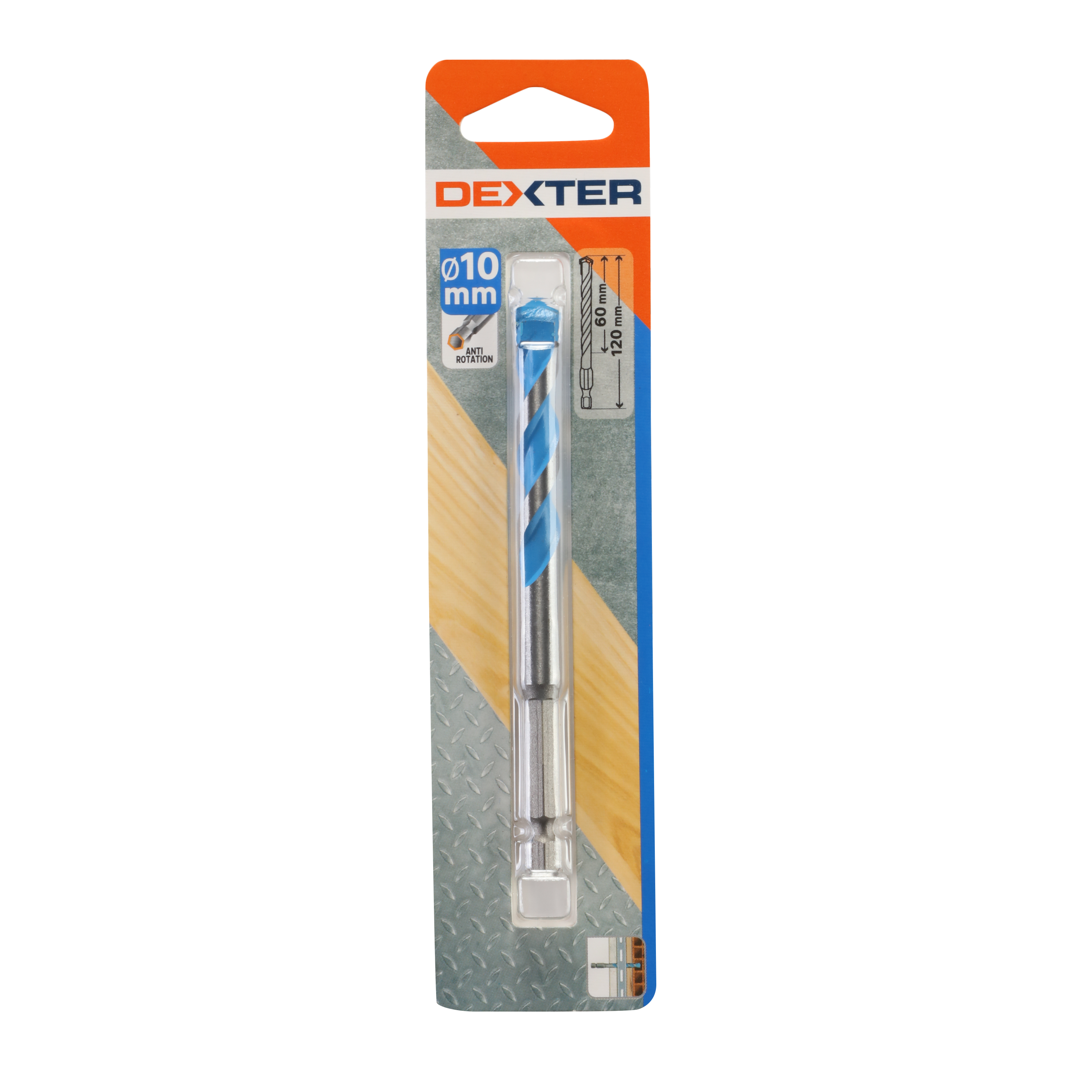 Foret multimatériaux, D.10mm L.60 mm DEXTER | Leroy Merlin