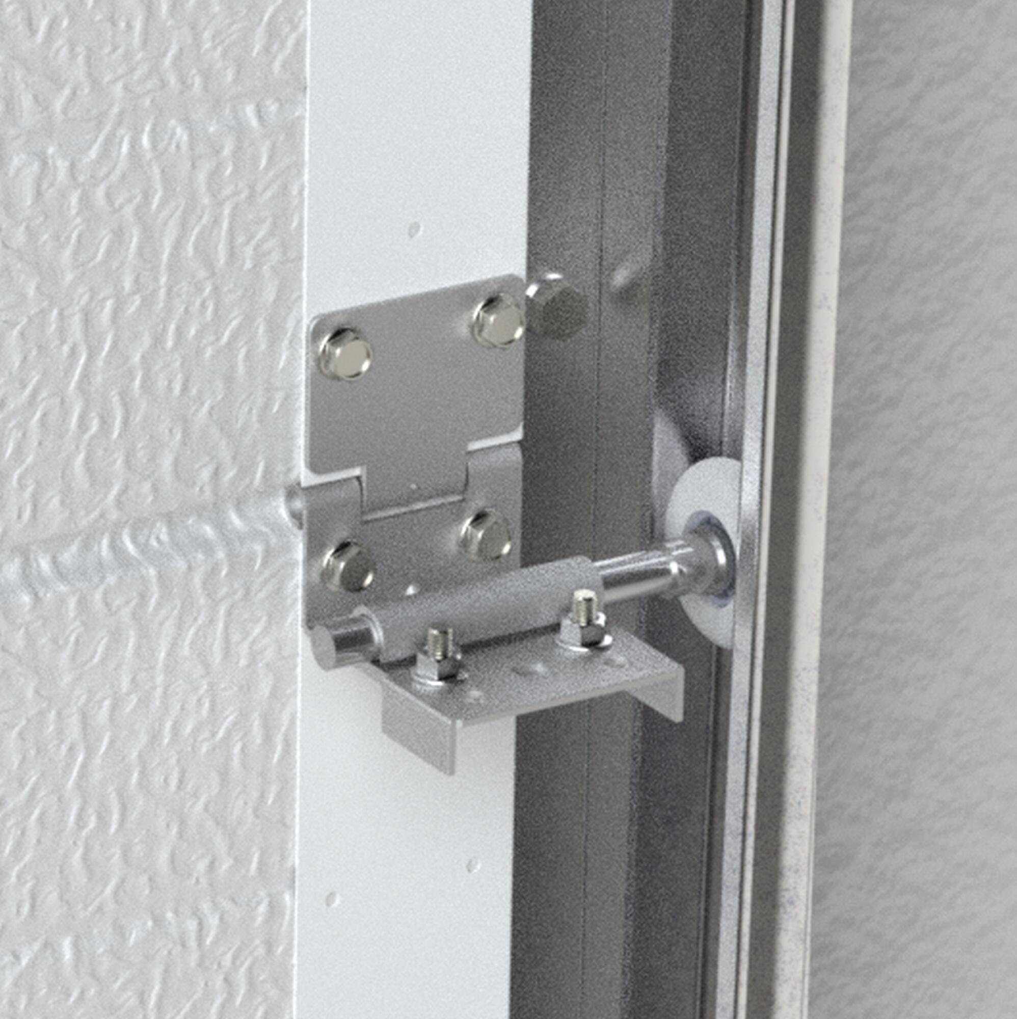 Porte garage sectionnelle moto PRIMO rainures L H.200 x l.240 gris ...