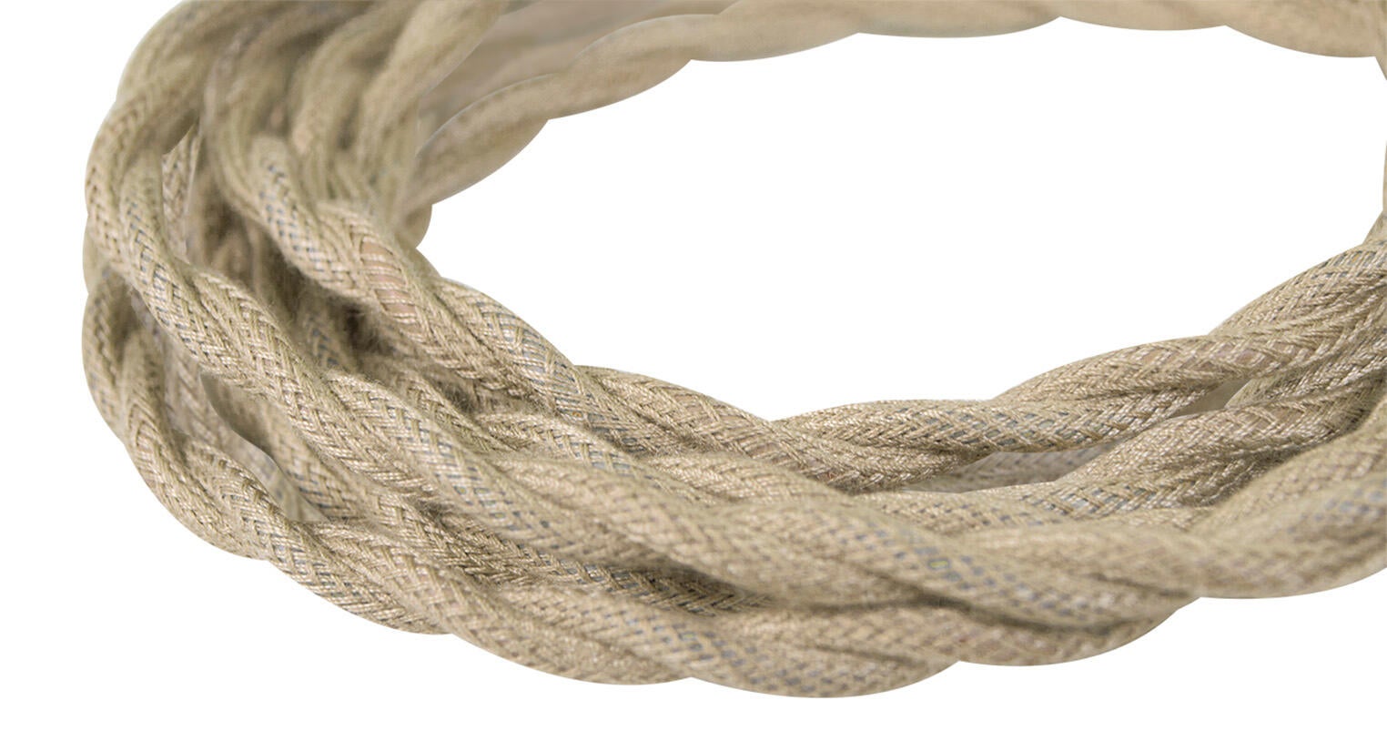 Câble torsade tissu 1x0.75mm2 3m lin | Leroy Merlin