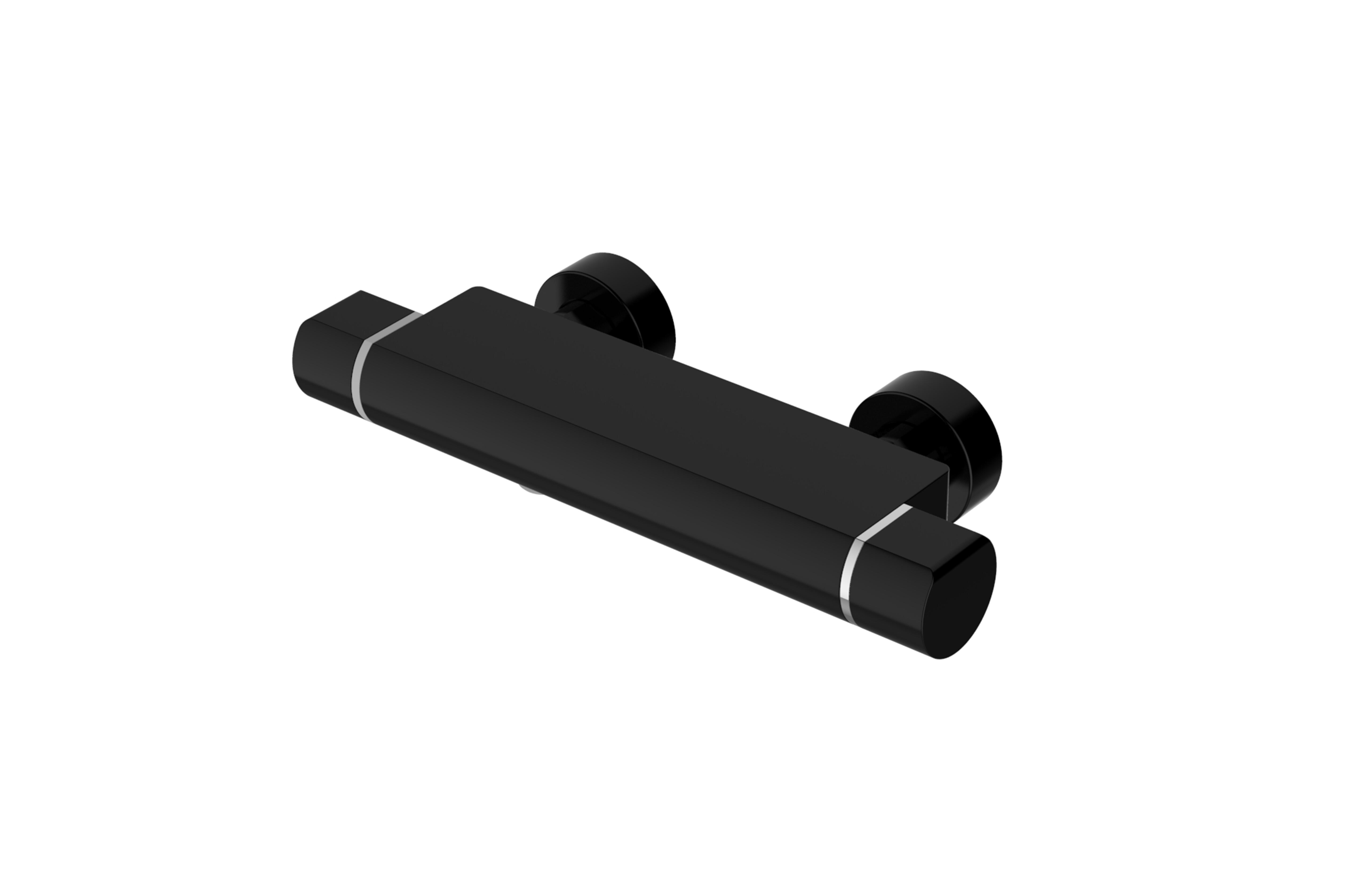 Rubinetto per doccia a 2 manopole Neo nero opaco SENSEA | Leroy Merlin