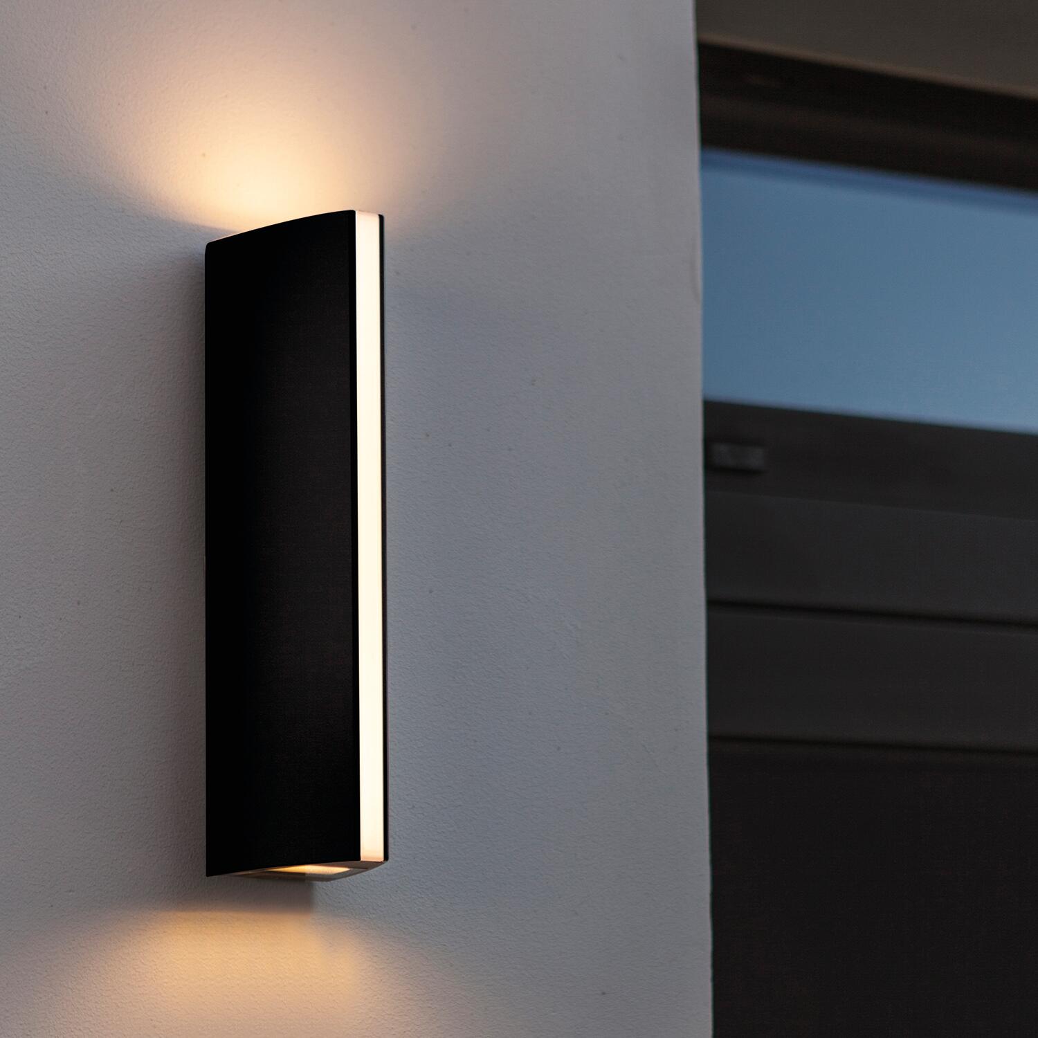 Aplique exterior LED Leo gris 14W 3000K | Leroy Merlin