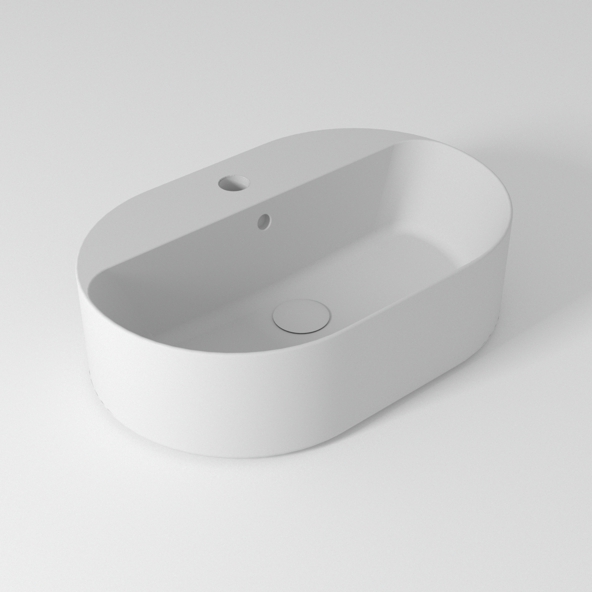 Lavabo da appoggio ovale in ceramica L 60 x H 17 x P 40 cm bianco ...