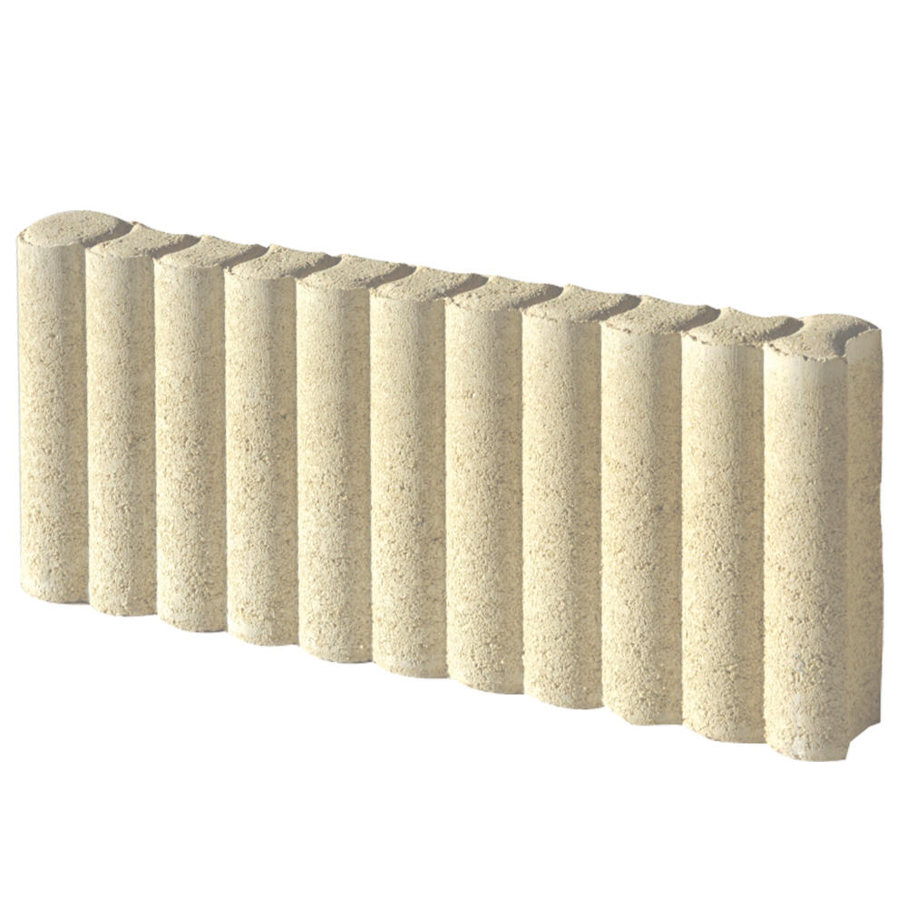 Bordura per piante in cemento Ecaille Creme L 50 x H 20, Sp 6 cm ...