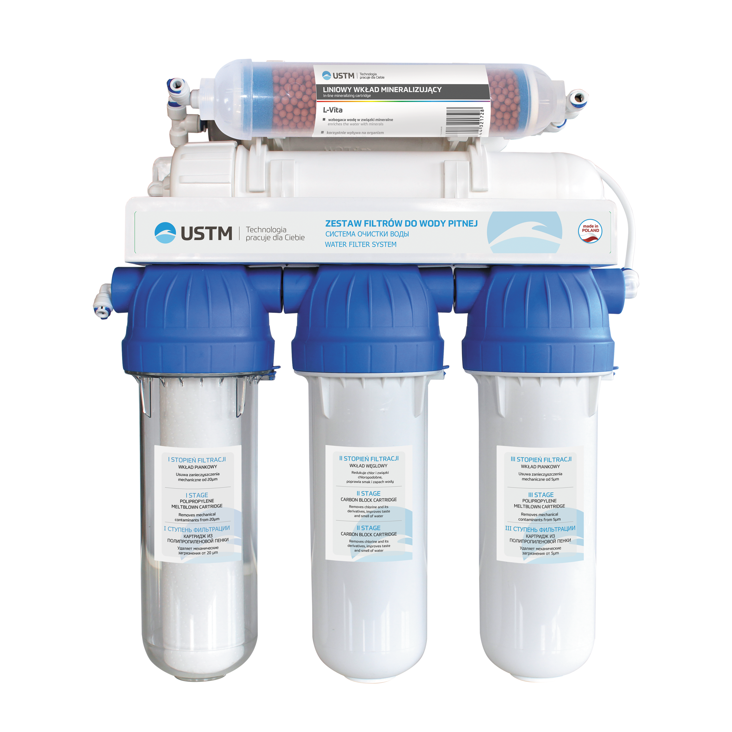Zestaw filtrujący 6-stopniowy z odwróconą osmozą RO 6 12.EMI L-VITA ...
