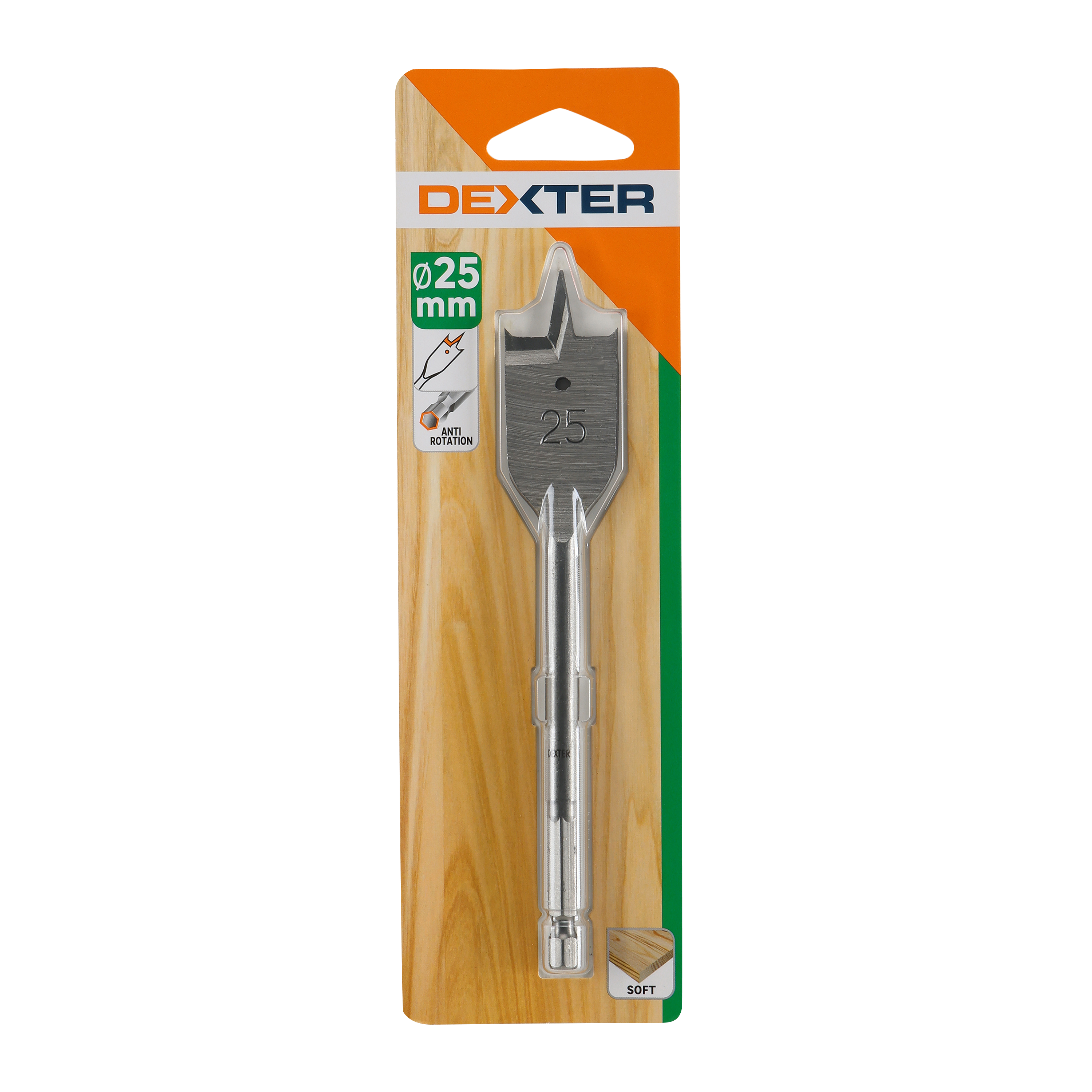 Broca para madera plana ø 25 x L.152 DEXTER | Leroy Merlin