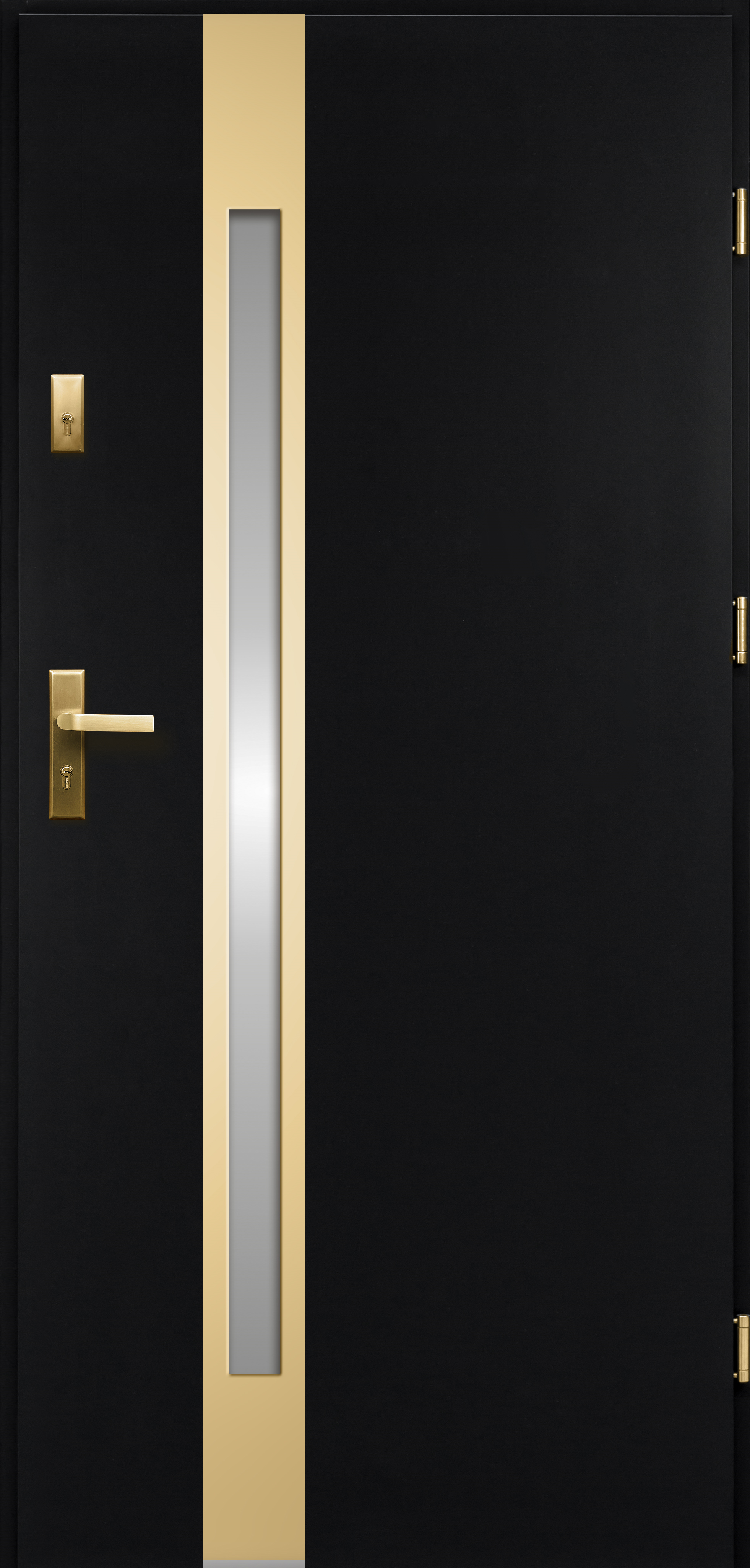 Drzwi zewnętrzne stalowe wejściowe Orio antracytowe 90 prawe OK Doors ...