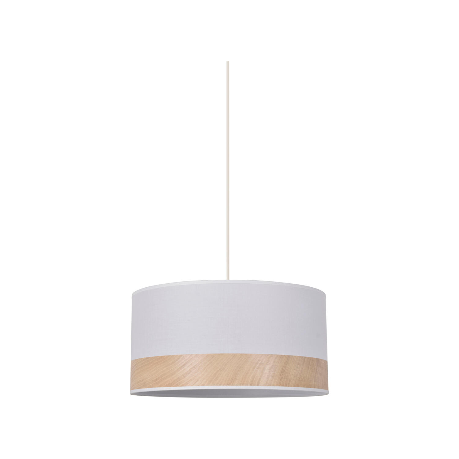 Suspension Raito coton, blanc, Diam.38 cm, E27 | Leroy Merlin