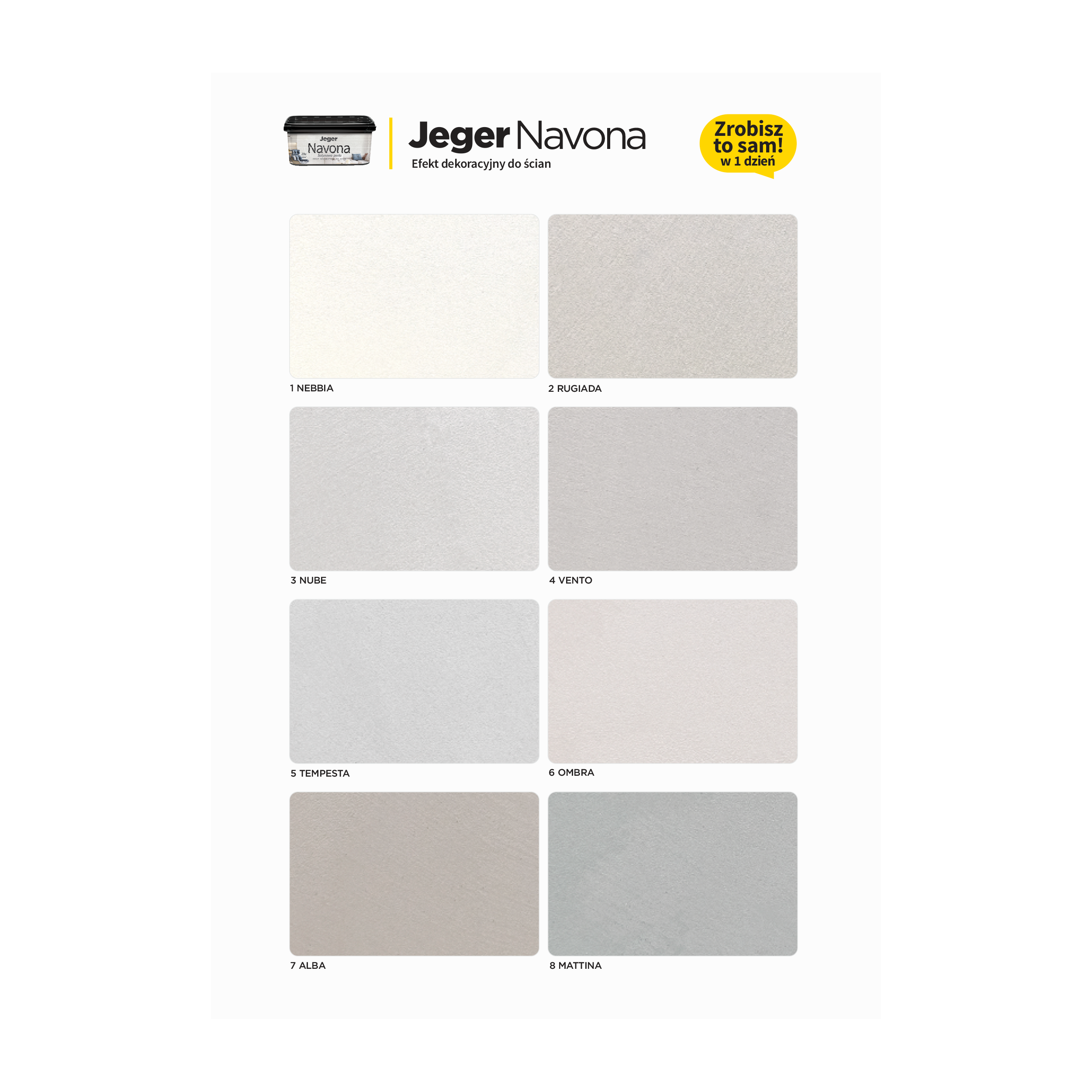 Wzornik kolorów Navona Jeger - Leroy Merlin