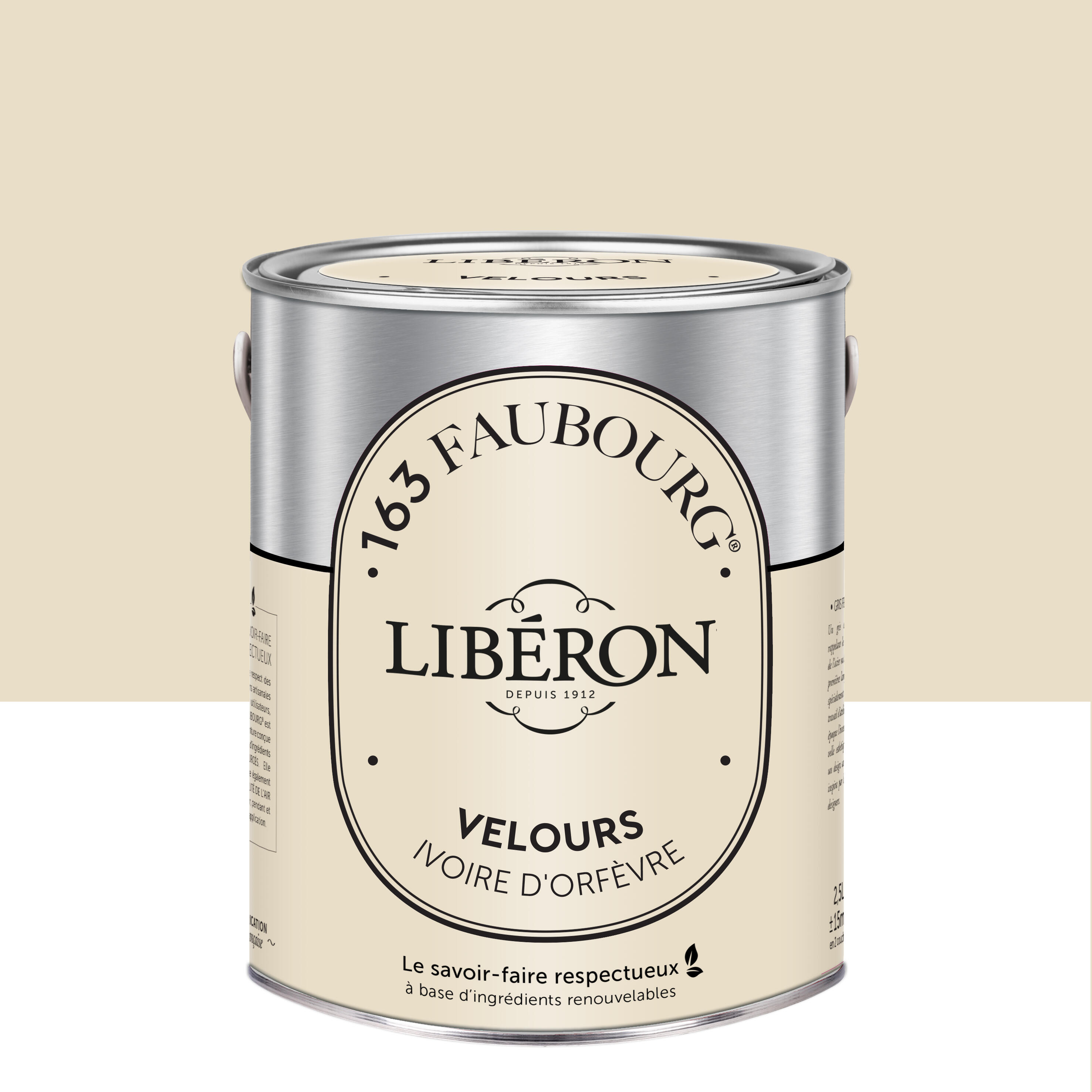 Peinture mur, boiserie ivoire d'orfèvre velours LIBÉRON 163 faubourg 2 ...