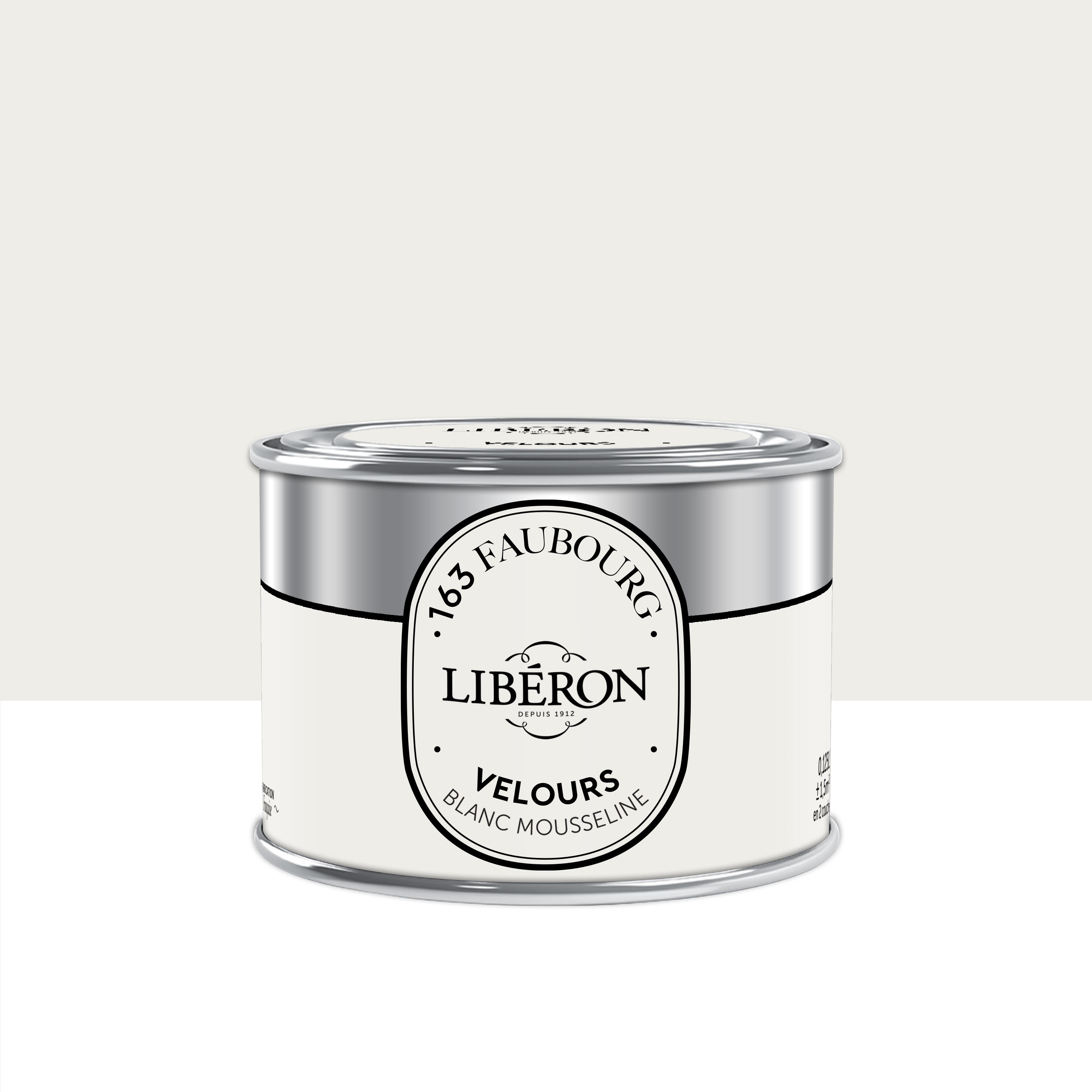 Testeur peinture mur, boiserie blanc mousseline velours LIBÉRON 163 ...