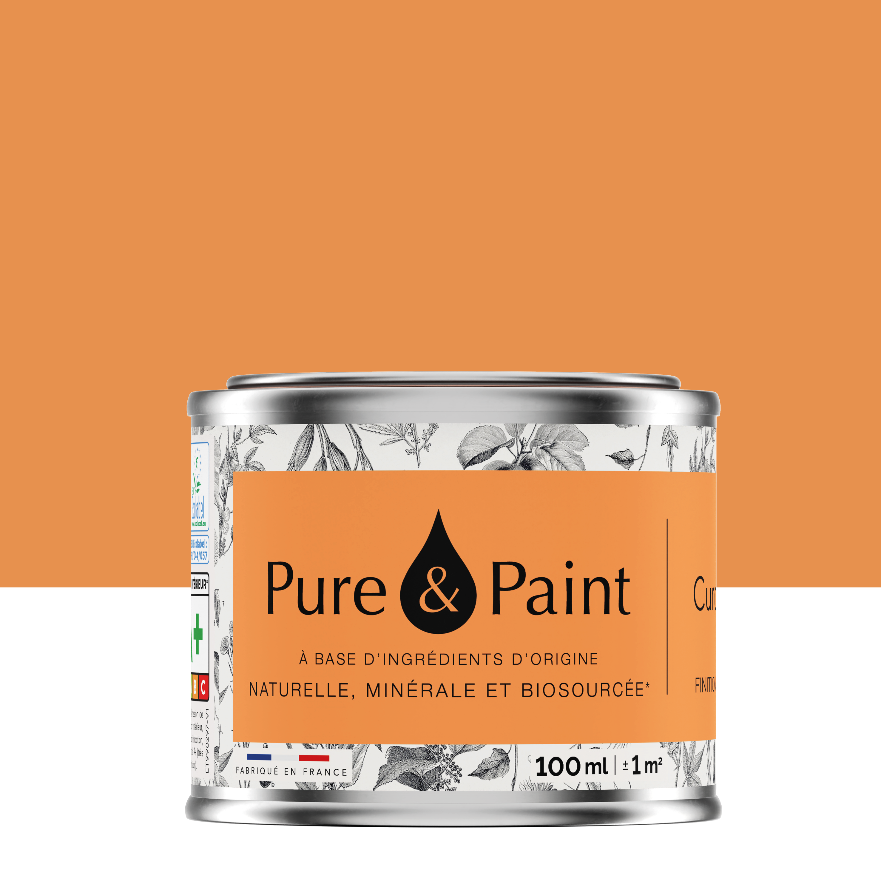 Peinture mur, boiserie curcuma velours PURE & PAINT , 0.1L | Leroy Merlin
