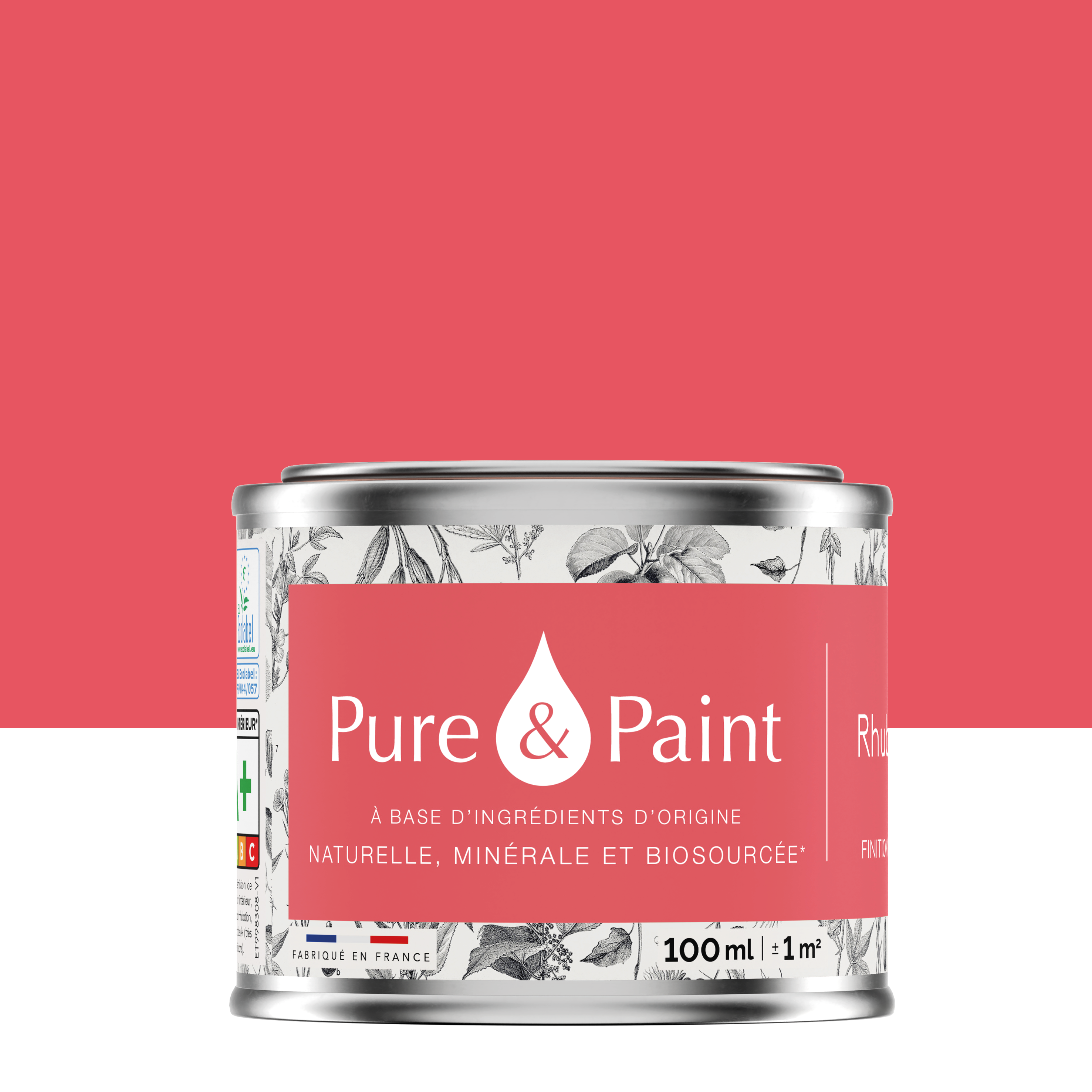 Peinture mur, boiserie rhubarbe velours PURE & PAINT , 0.1L | Leroy Merlin