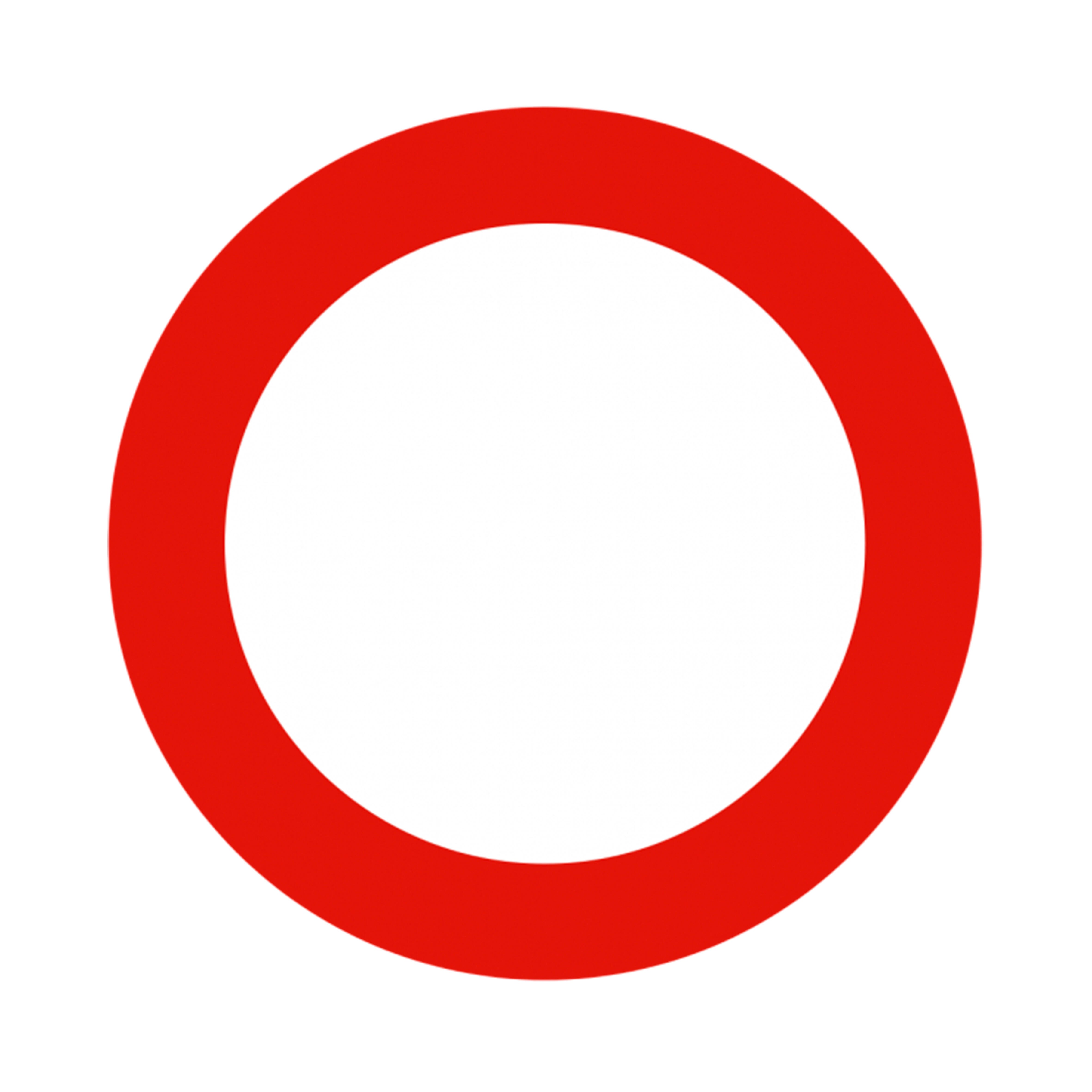 Señal vial circulación prohibida 60x60 cm | Leroy Merlin