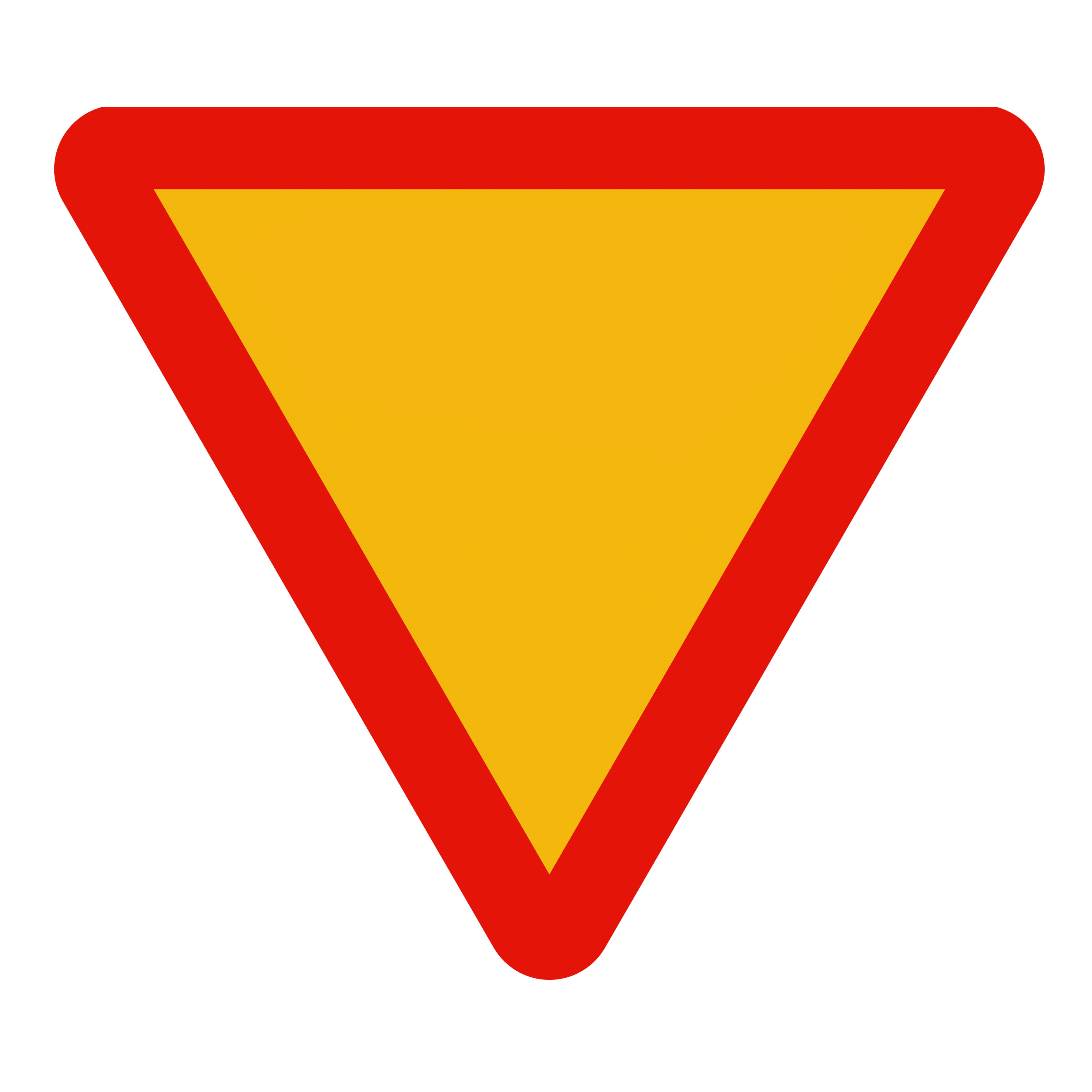 Señal vial para obra de ceda el paso 700mm | Leroy Merlin