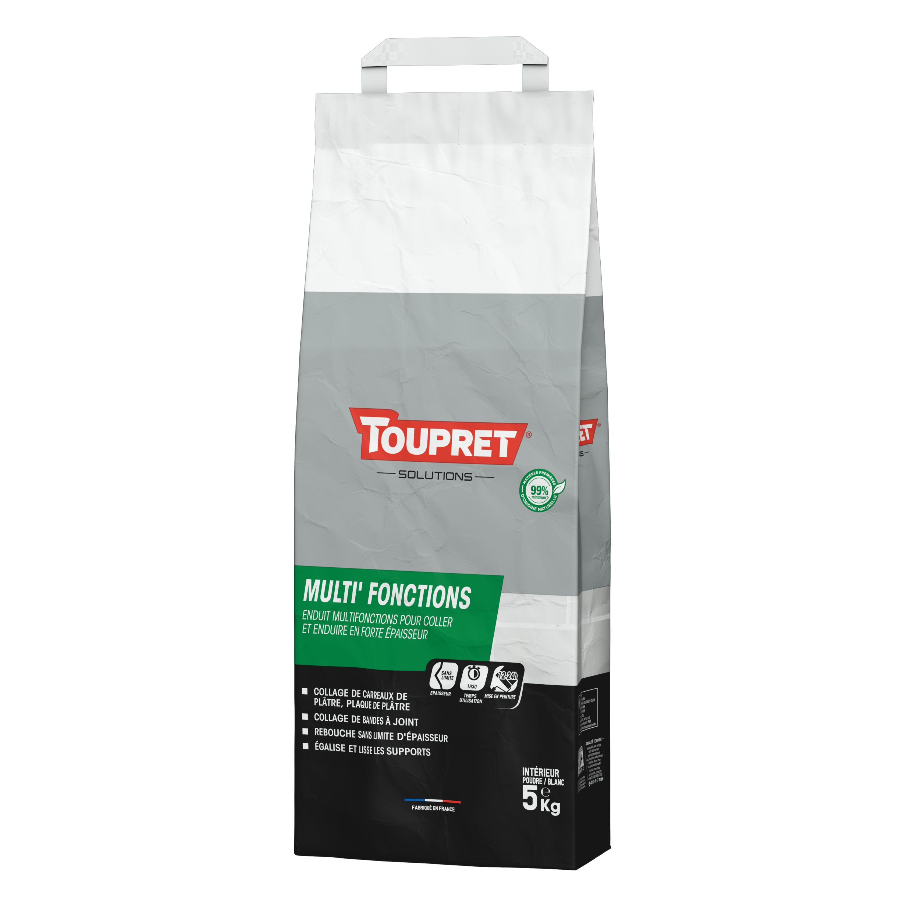 Enduit en poudre TOUPRET 5 kg | Leroy Merlin