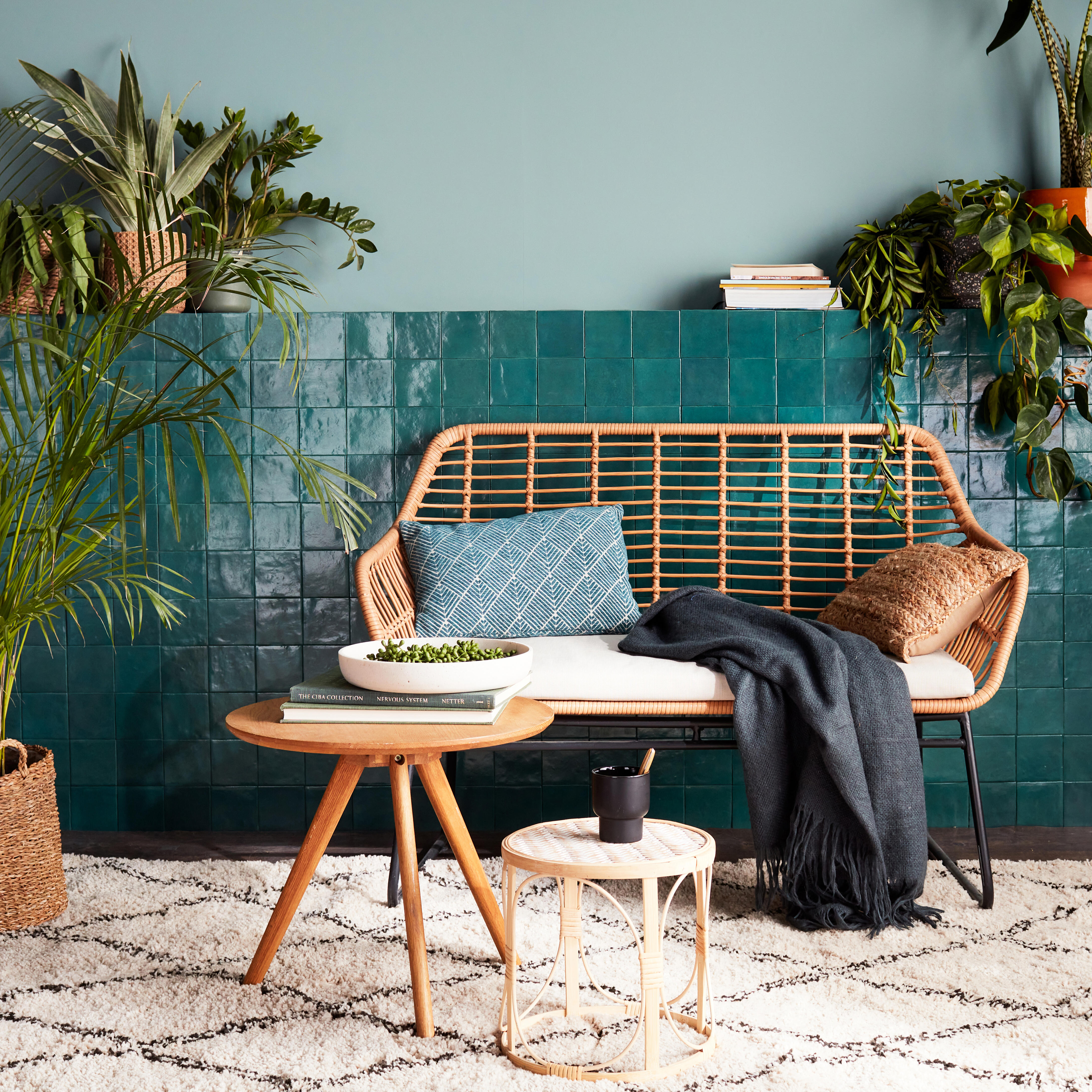 Carrelage mur intérieureffet zellige vert profond Zellie l.10 x L.10 cm | Leroy Merlin