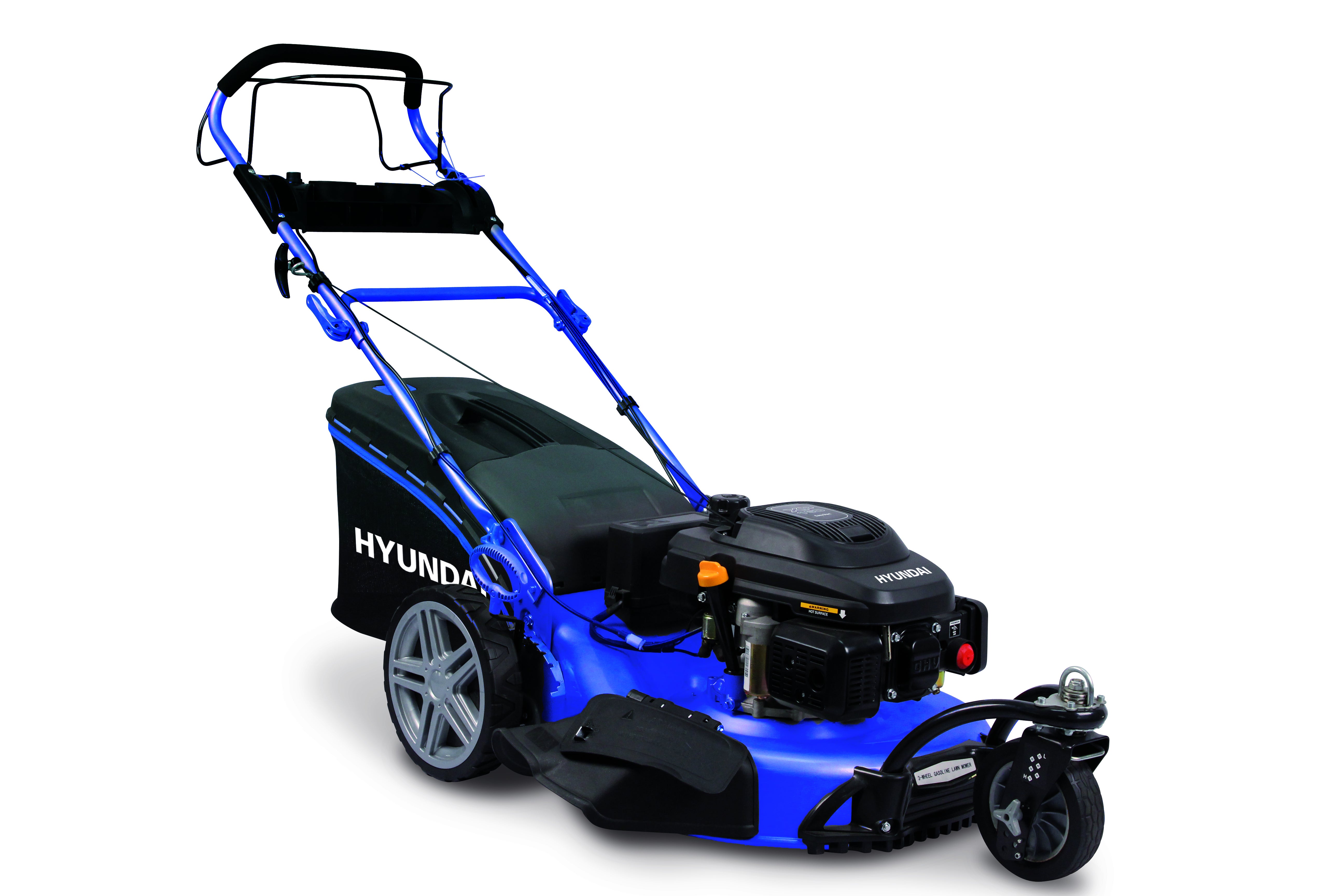 Tondeuse thermique 3 roues HYUNDAI 196 cm³ 56 cm auto-tractée | Leroy ...