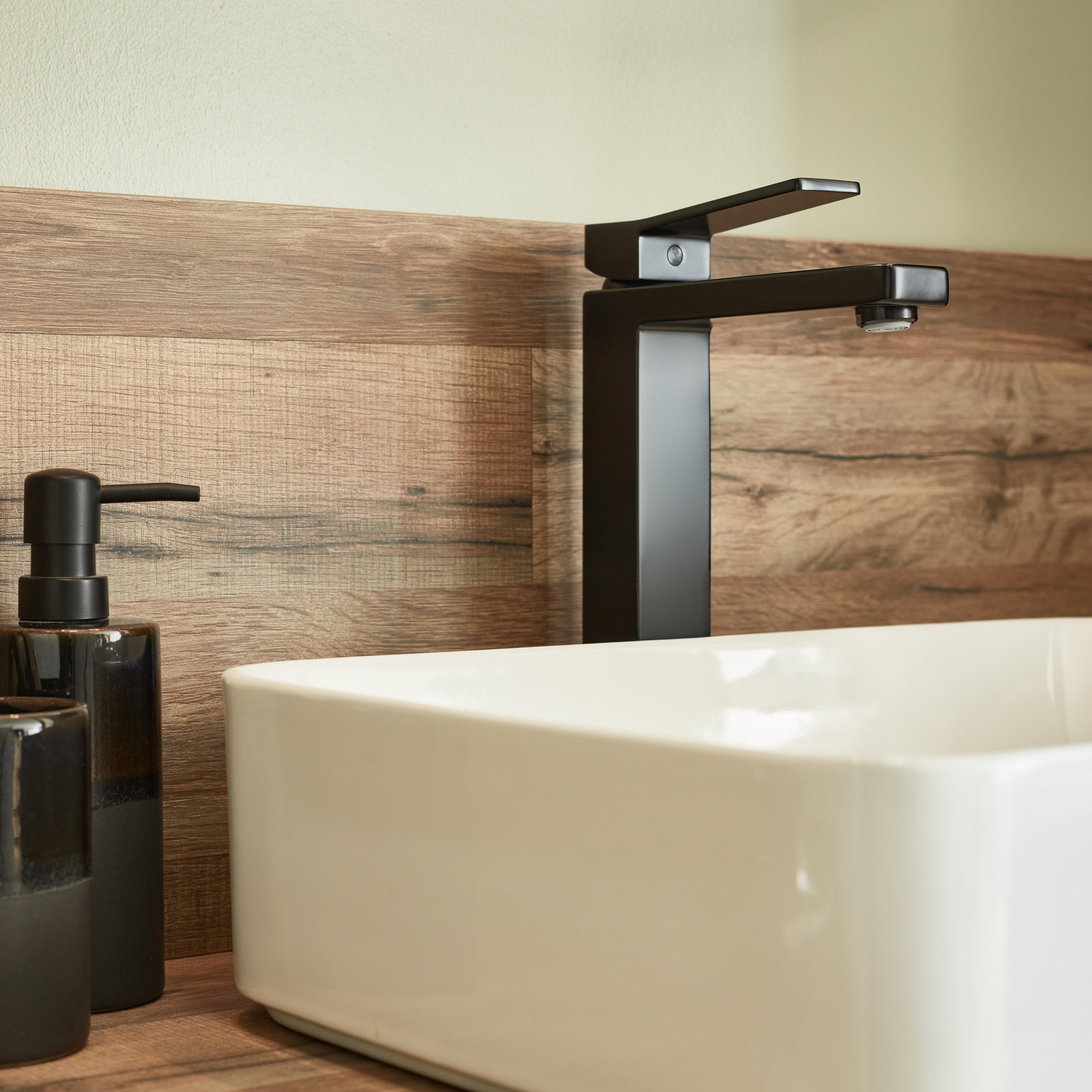 Grifo lavabo SENSEA Studio negro | Leroy Merlin