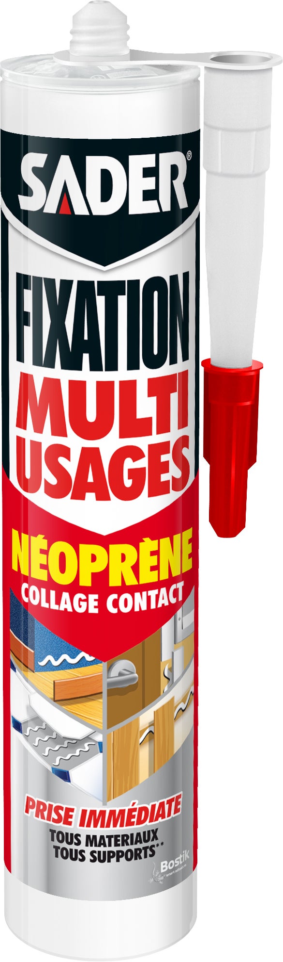 Colle néoprène mastic SADER Fixation multi-usages, 310ml | Leroy Merlin Colle néoprène mastic SADER Fixation multi-usages, 310ml | Leroy Merlin