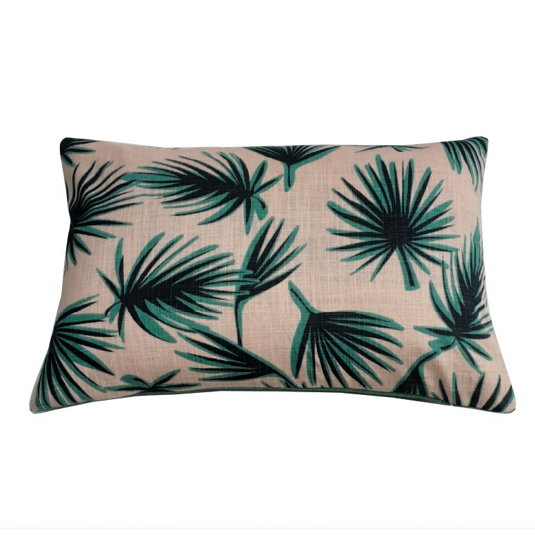 Coussin ENEE, rose vert 30 x 50 cm | Leroy Merlin