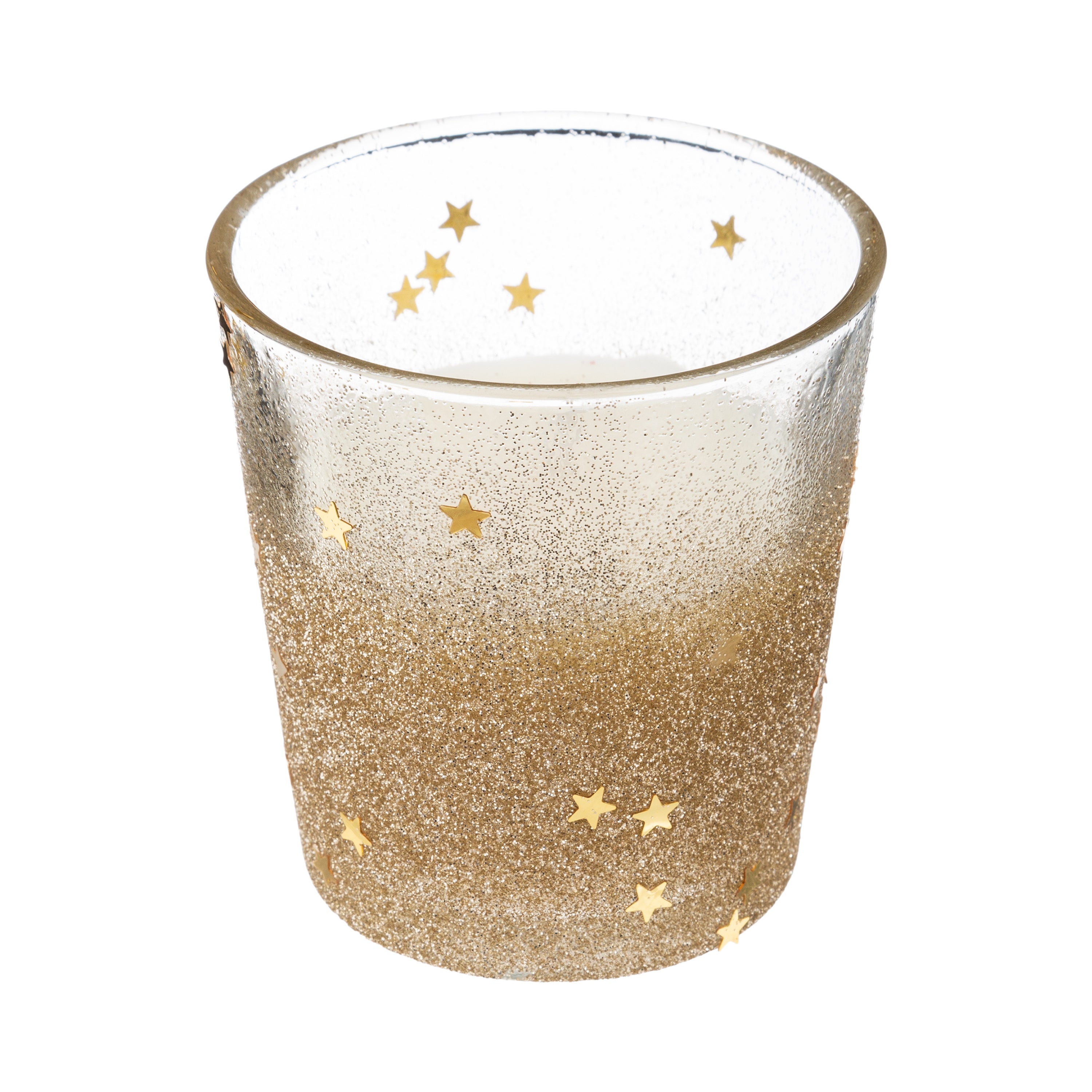 Photophore bougies en verre, doré l.7.30 x H.8.00 cm | Leroy Merlin