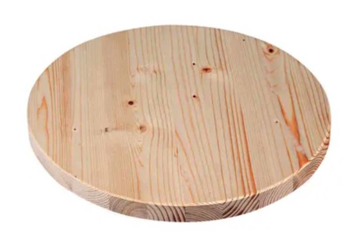 Plateau rond sapin diam 80 cm ASCHIERI DE PIETRI, Ep.28 mm | Leroy Merlin