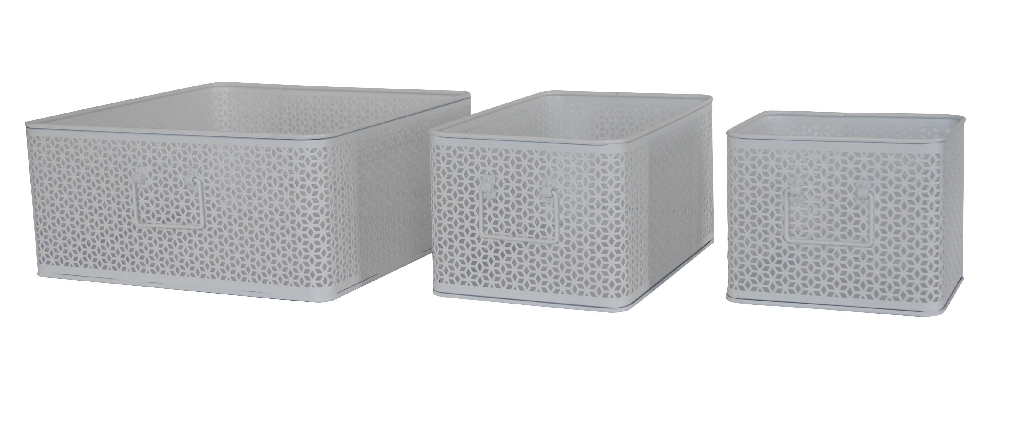 Panier BOX & BEYOND Kub blanc H.14 x l.31.8 x P.31.8 cm | Leroy Merlin