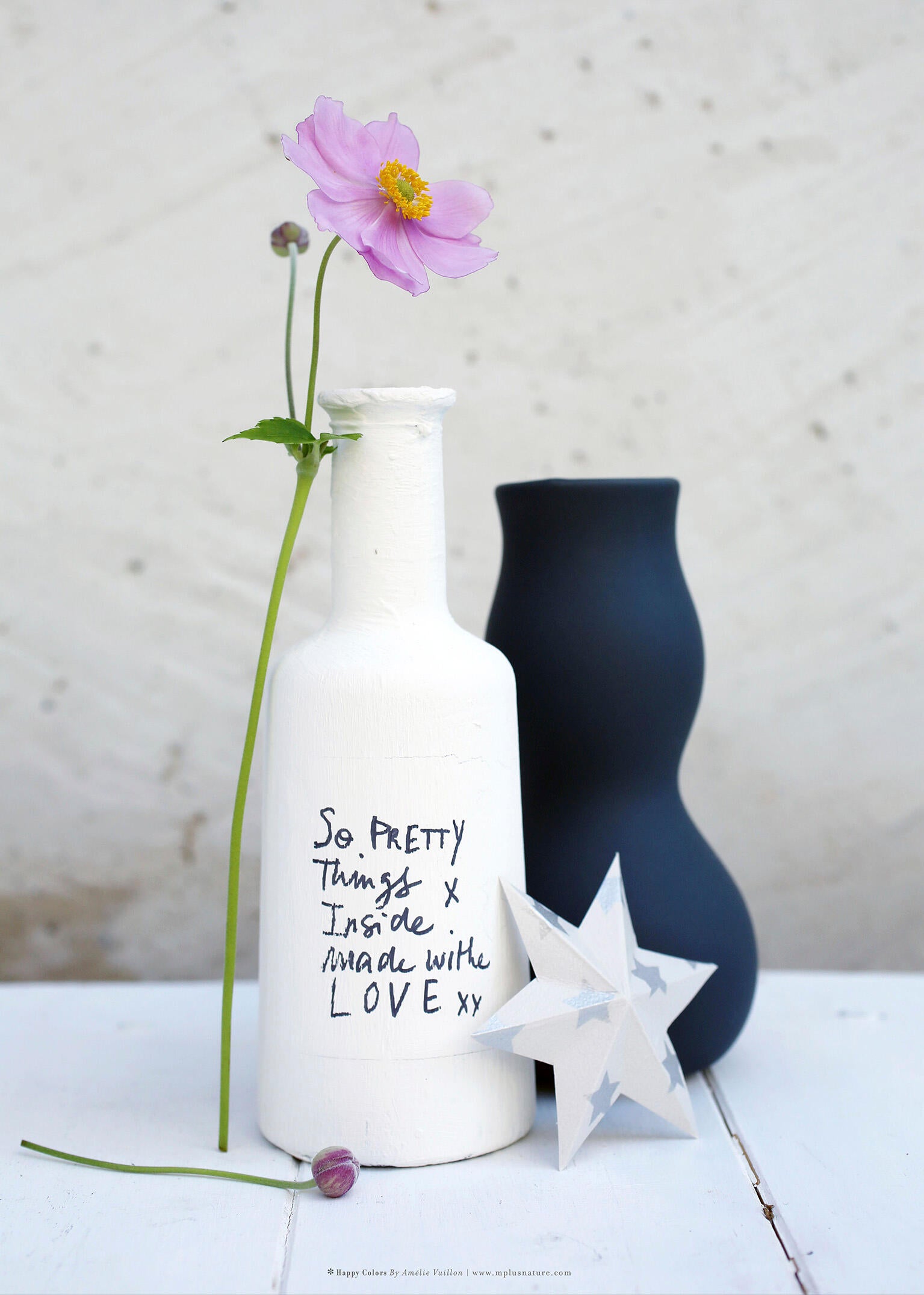 Toile Vase et étoile, multicouleur ARIANE l.50 x H.70 cm | Leroy Merlin